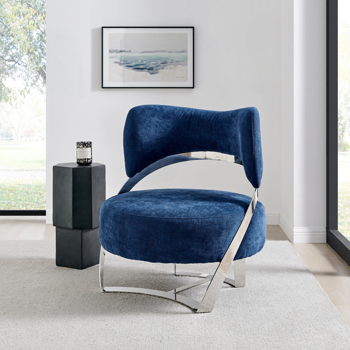 Orren Ellis Aura Modern Accent Chair | Wayfair