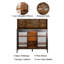 17 Stories Hippeastrum 41.5" Coffee Bar Wine Cabinet With LED Lights ...
