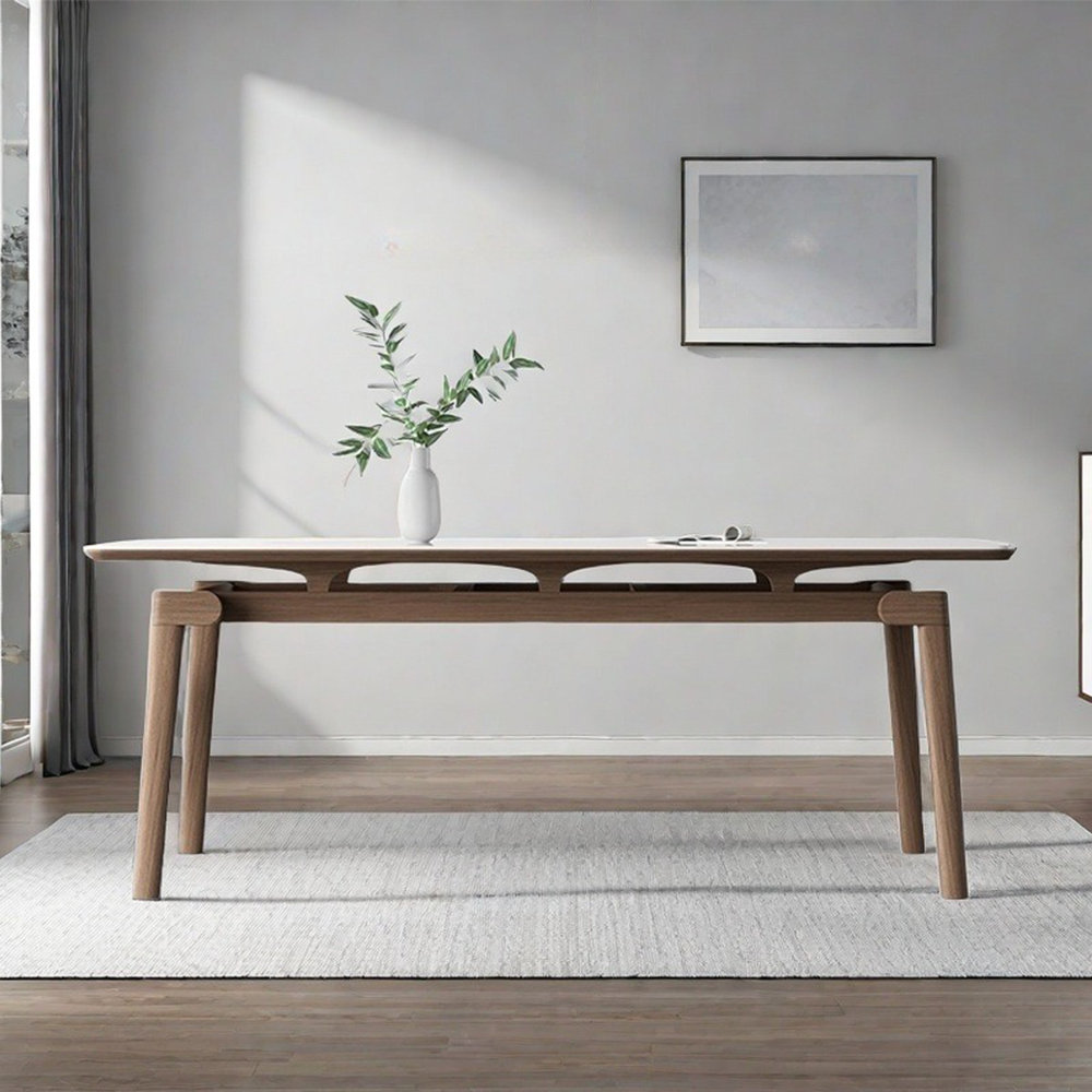 Brayden Studio® Irith European minimalist rectangular dining table | Wayfair