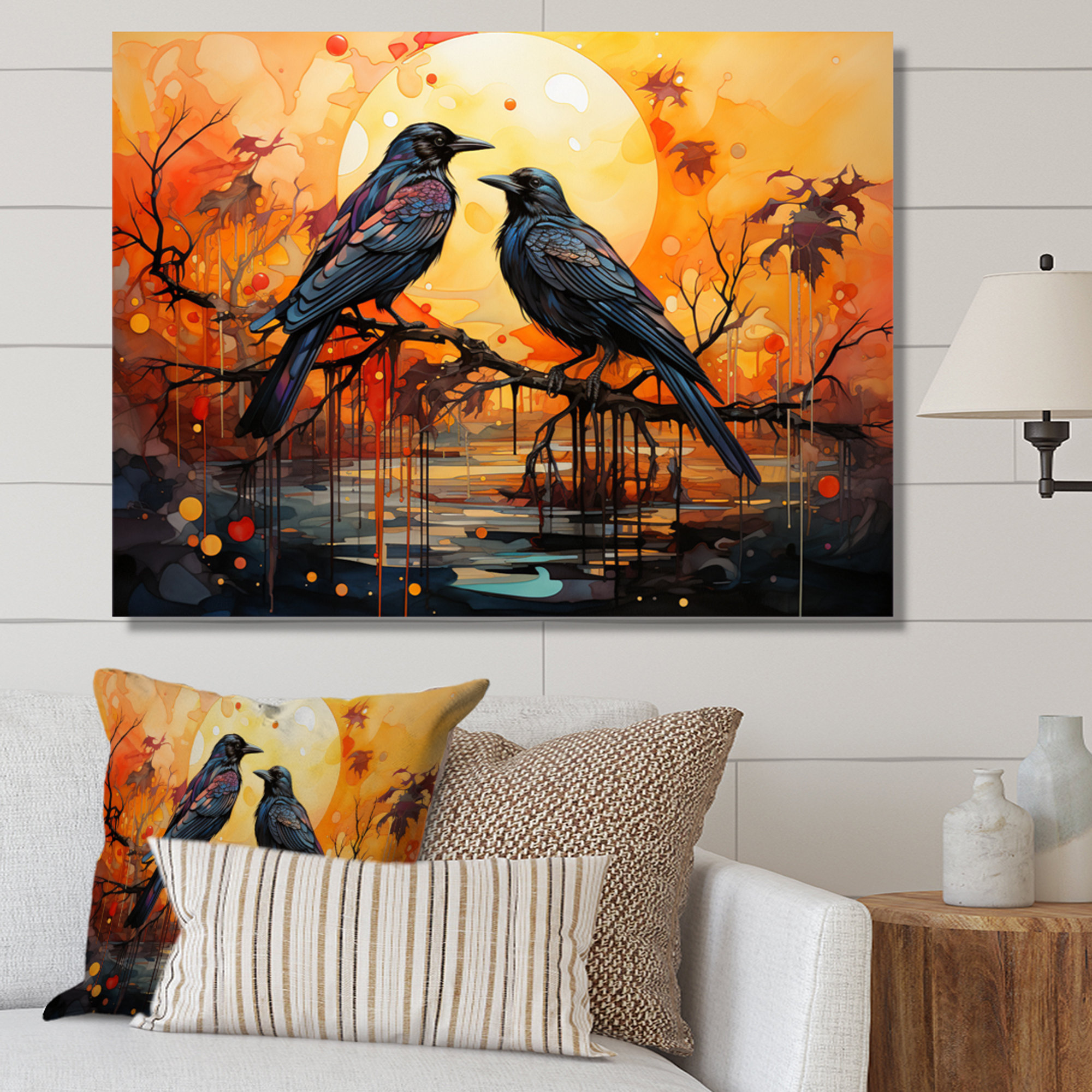 Red Barrel Studio Crow Regal Renaissance II - Animals Wall Decor ...