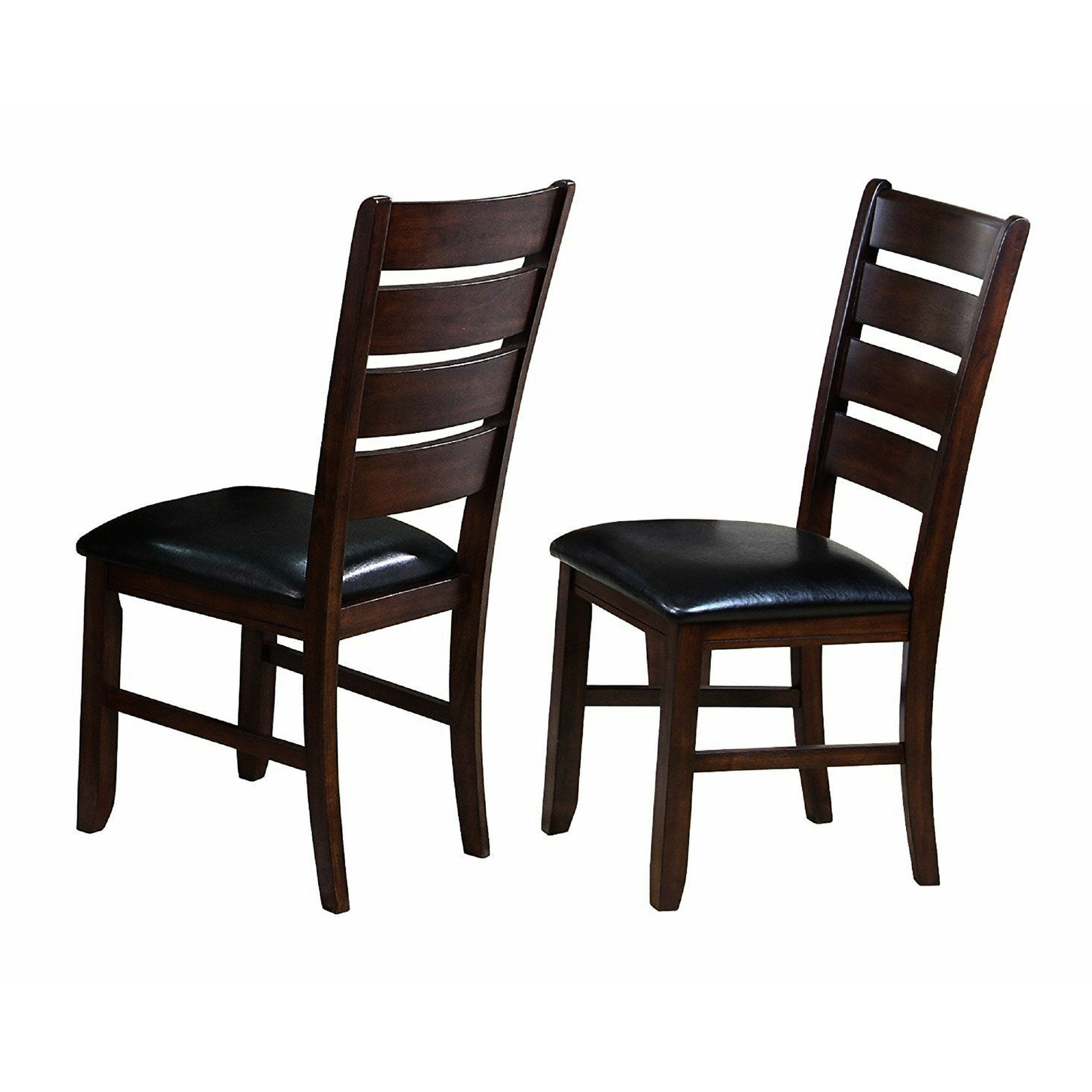 Lark Manor™ Contemporary Dining Chairs Of 2, Brown Look, Solid Wood ...