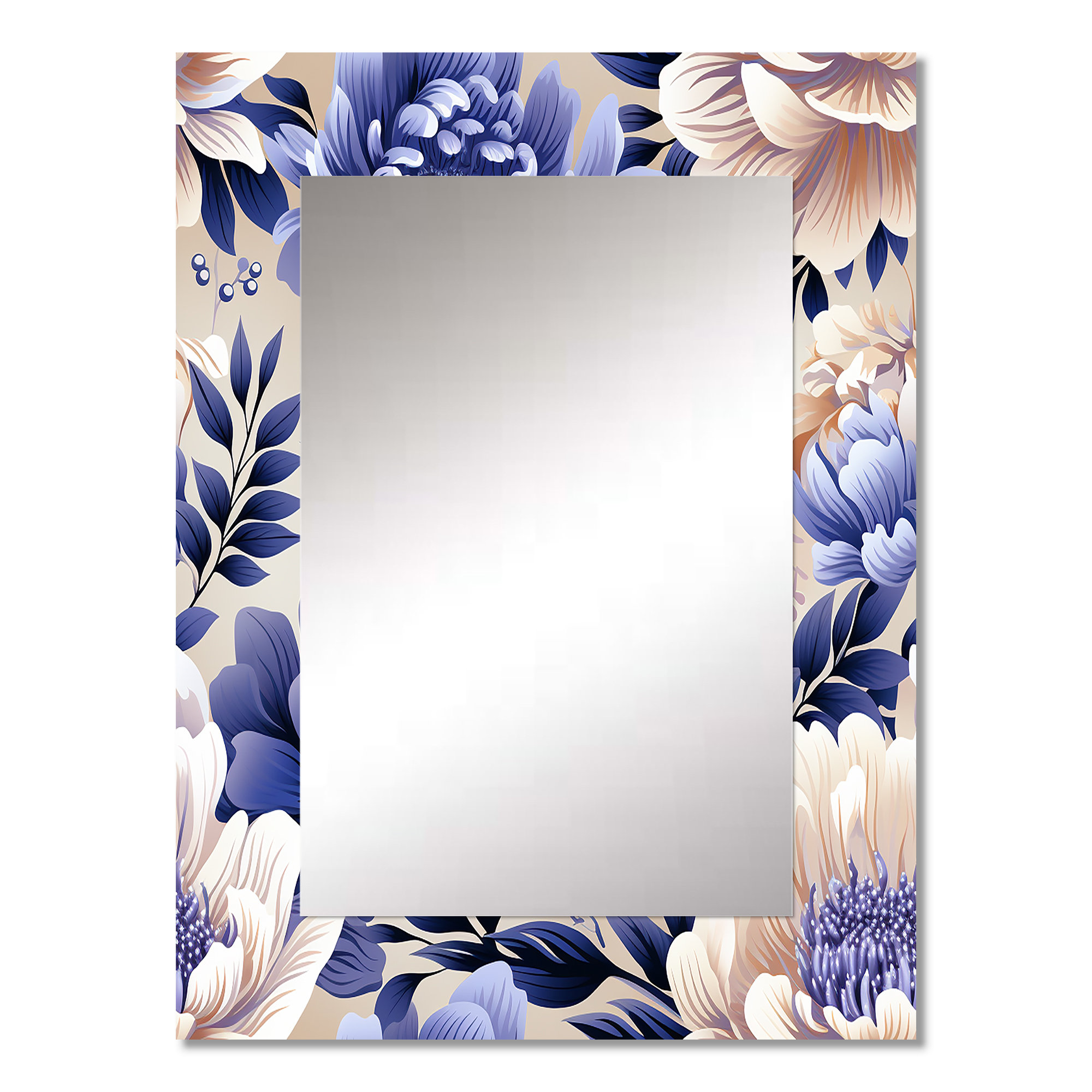 Bungalow Rose Zeidan Purple Persian Paisleys - Paisley Mirror, Paisley ...