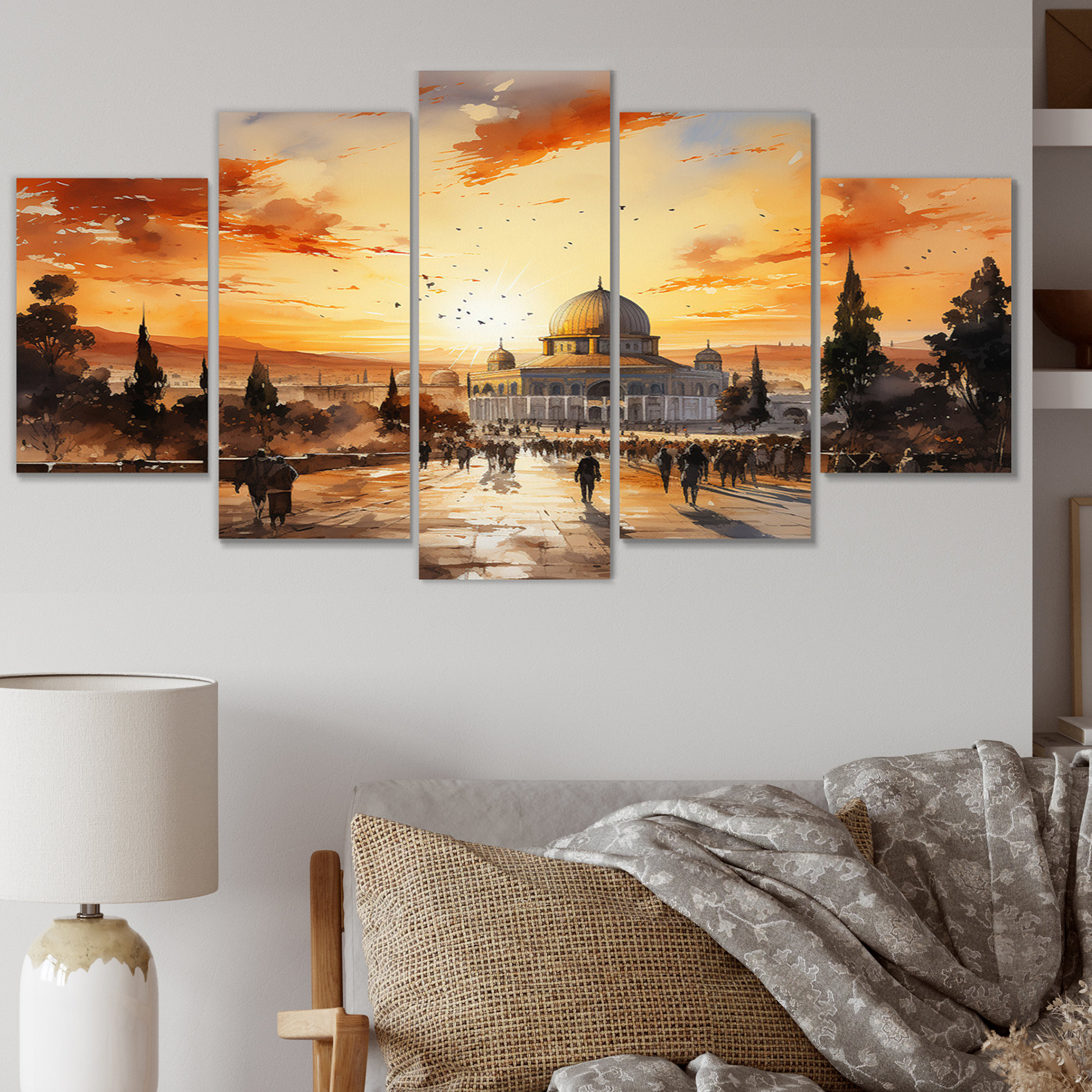 Red Barrel Studio® Islam Art Dome Of Faith II - Islamic Metal Wall ...