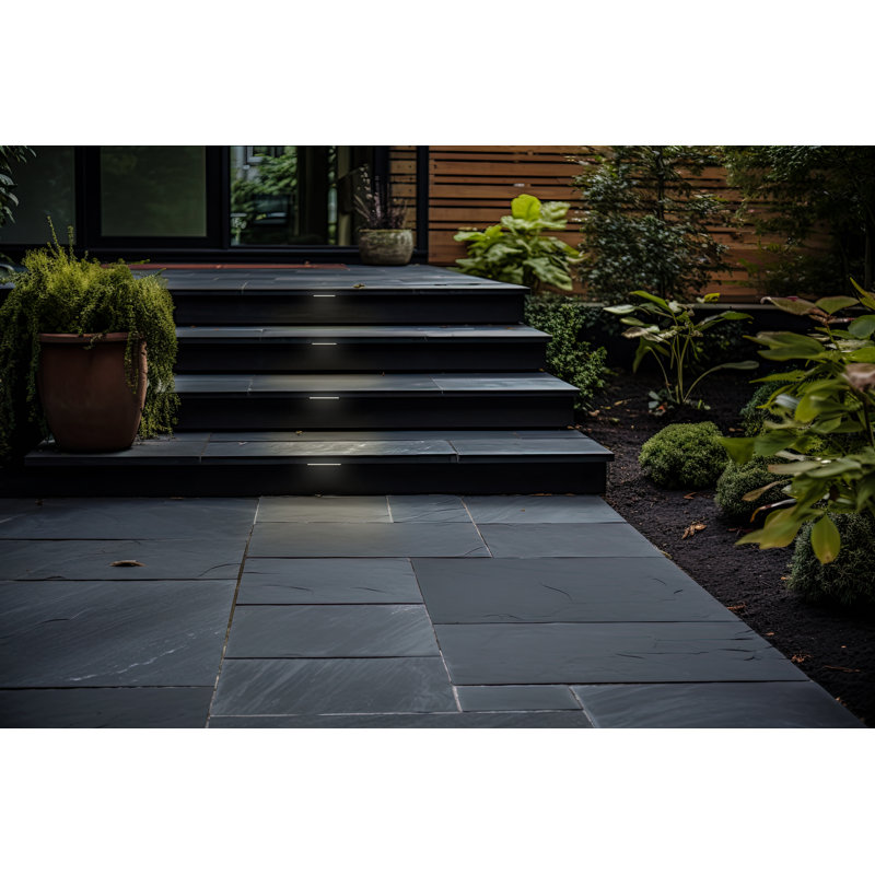 DALS Lighting Contour Low Voltage Integrated LED Hardscape Step Light ...