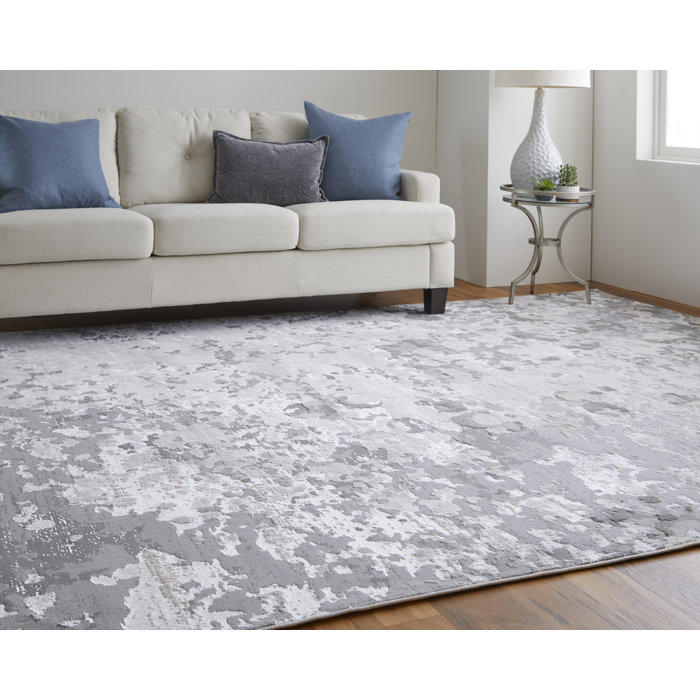 Trent Austin Design® Devia Metallic Silver Rug & Reviews | Wayfair