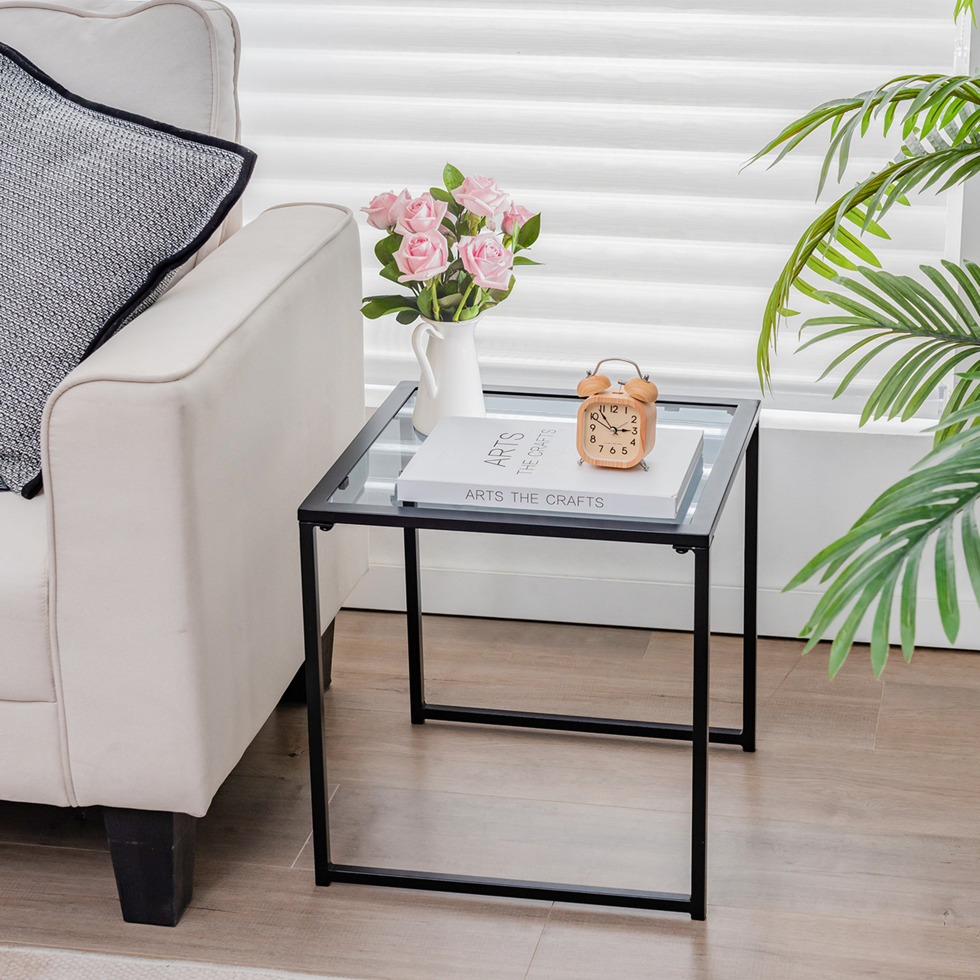 Ebern Designs Table d'appoint en fer Leyun - Wayfair Canada