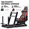 Anman Pro Racing Simulator Cockpit Aluminum with Seat Fit Logitech ...