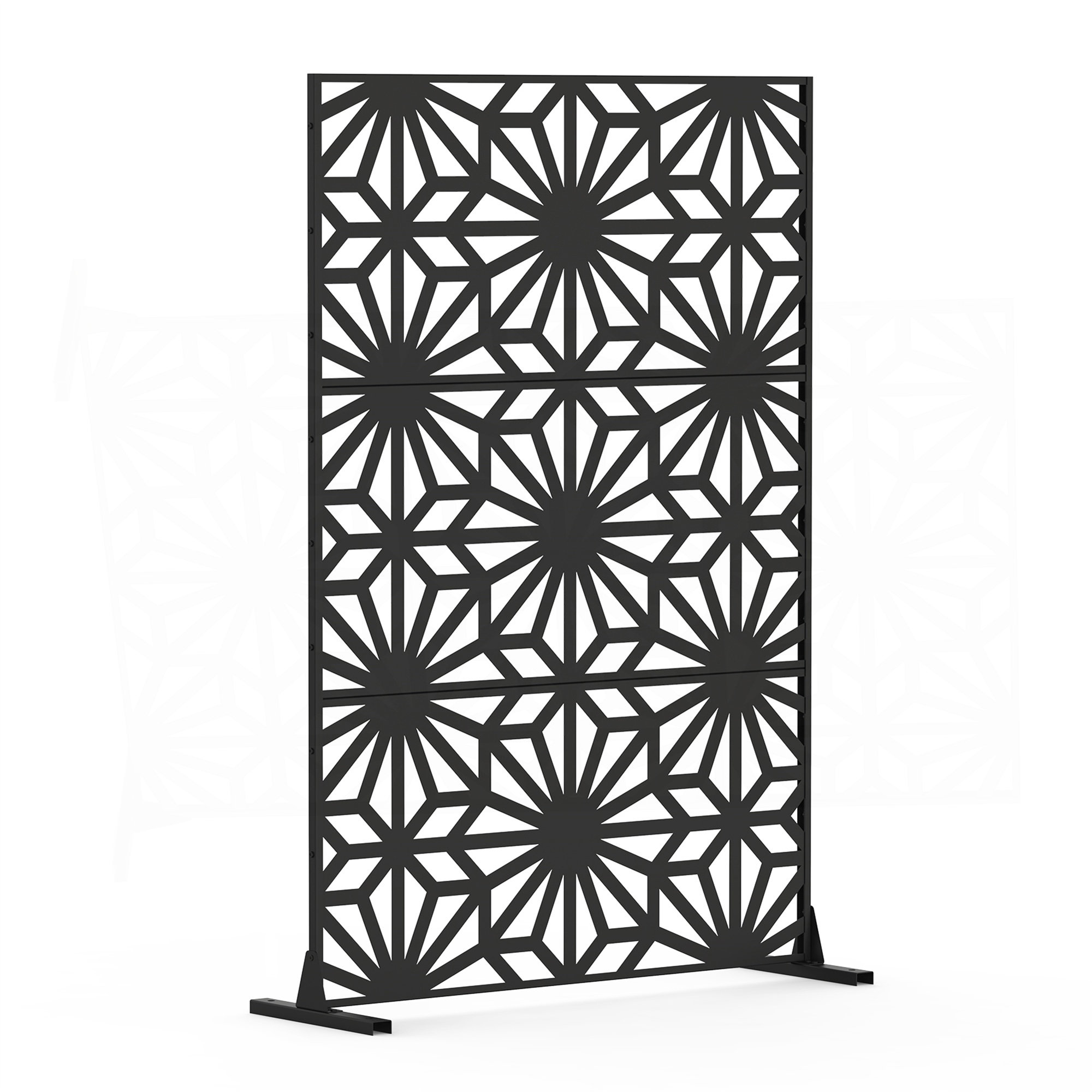 Ivy Bronx Metal Privacy Screens And Panels With Free Standing ...