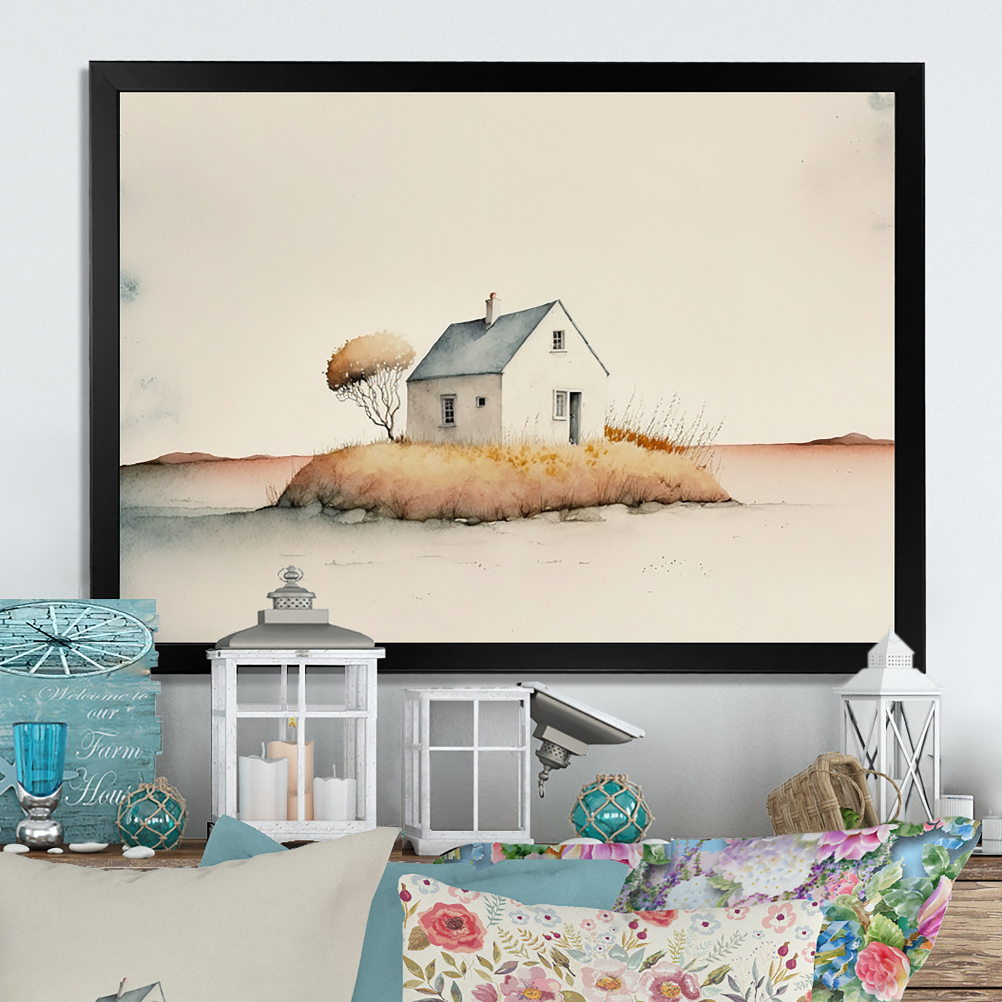 August Grove Countryhouse In The Middle Of Nowhere I - Print on Canvas ...