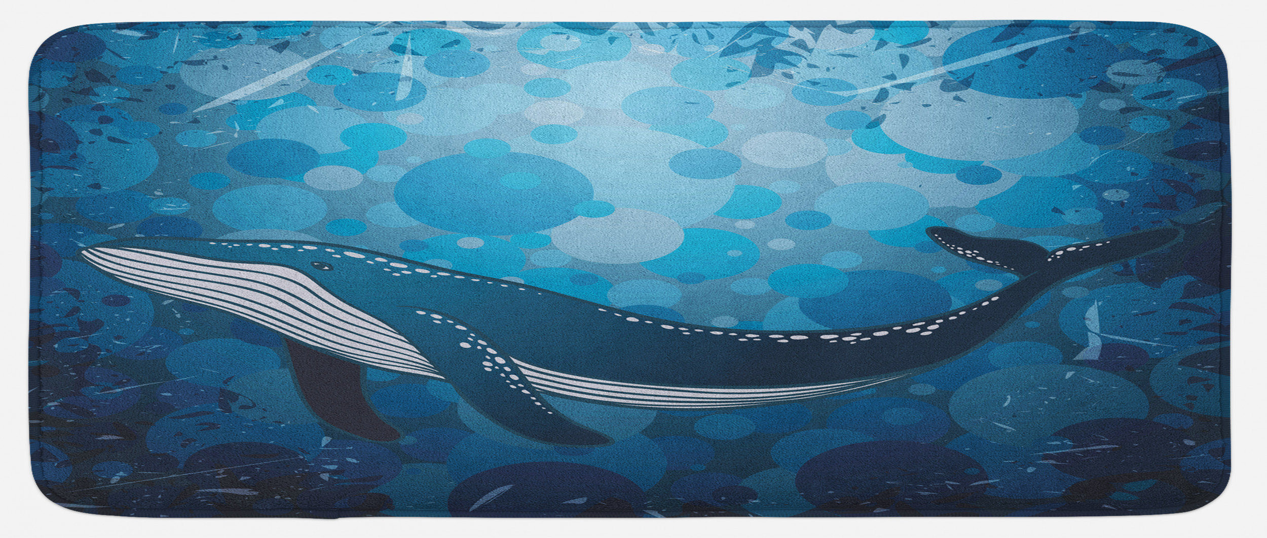 East Urban Home Vintage Whale Poster Motif On Marine Grunge Backdrop ...