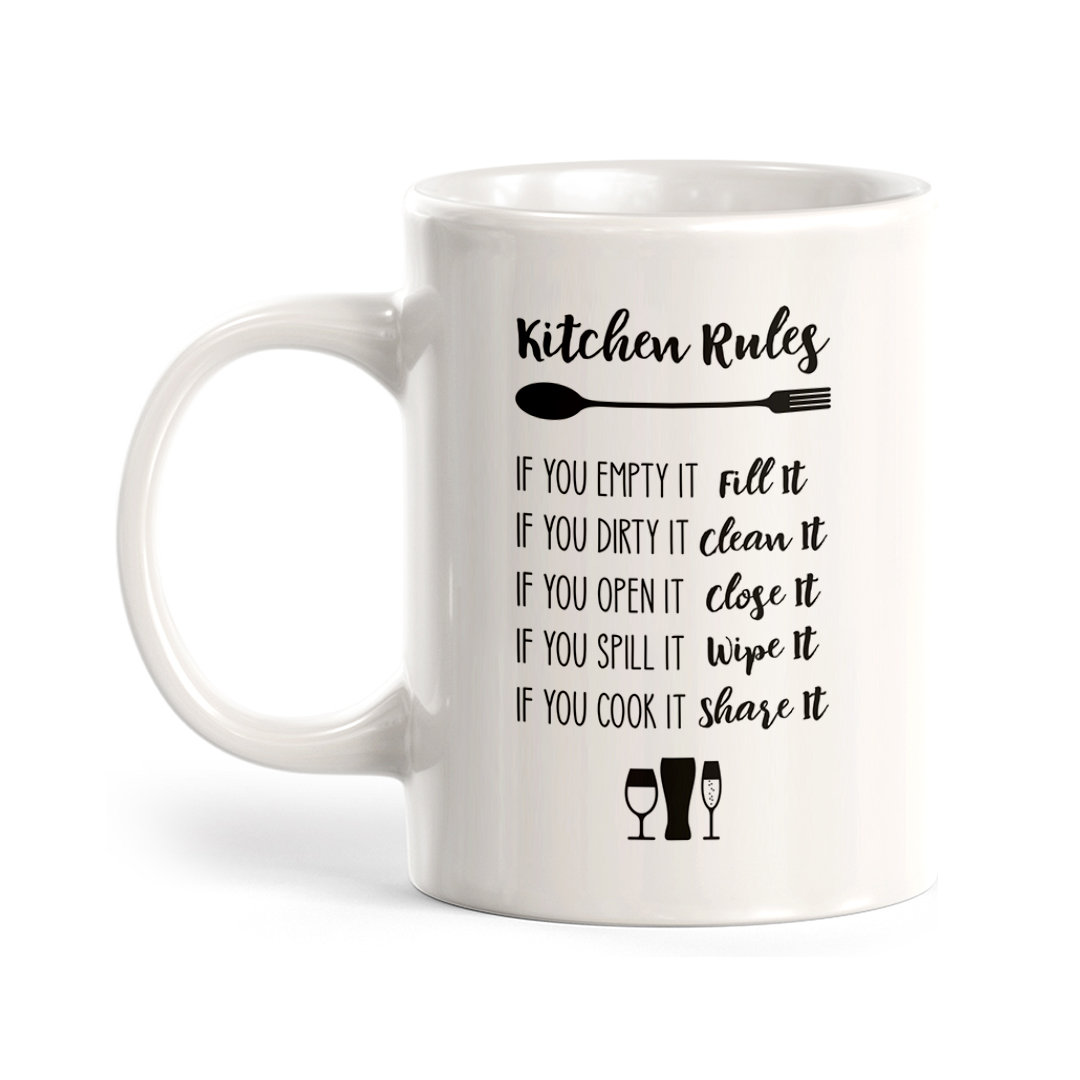 Trinx Kitchen Rules Coffee Mug | Wayfair