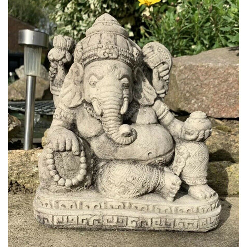 Latitude Vive Seeneytown Buddhas Stone Garden Statue | Wayfair.co.uk