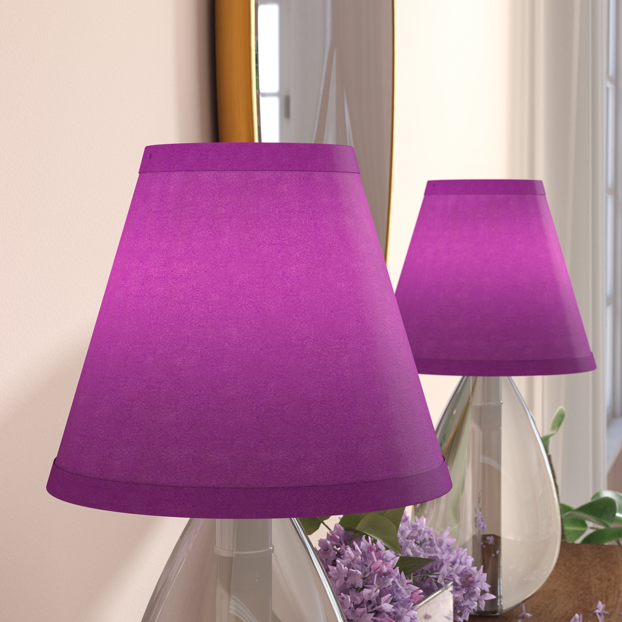 Symple Stuff 5'' H x 6'' W Satin Empire Lamp Shade & Reviews | Wayfair