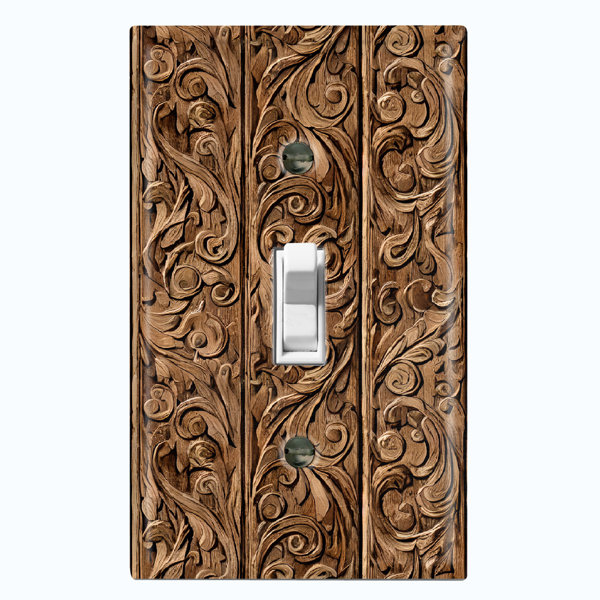 WorldAcc Brown Wood Flowers Tree Bark Print Nature Themed 1 - Gang ...