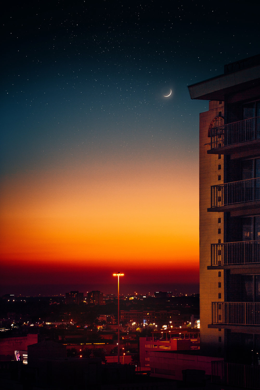 Hokku Designs Good Night Houston by Va103 - Wrapped Canvas Photograph ...