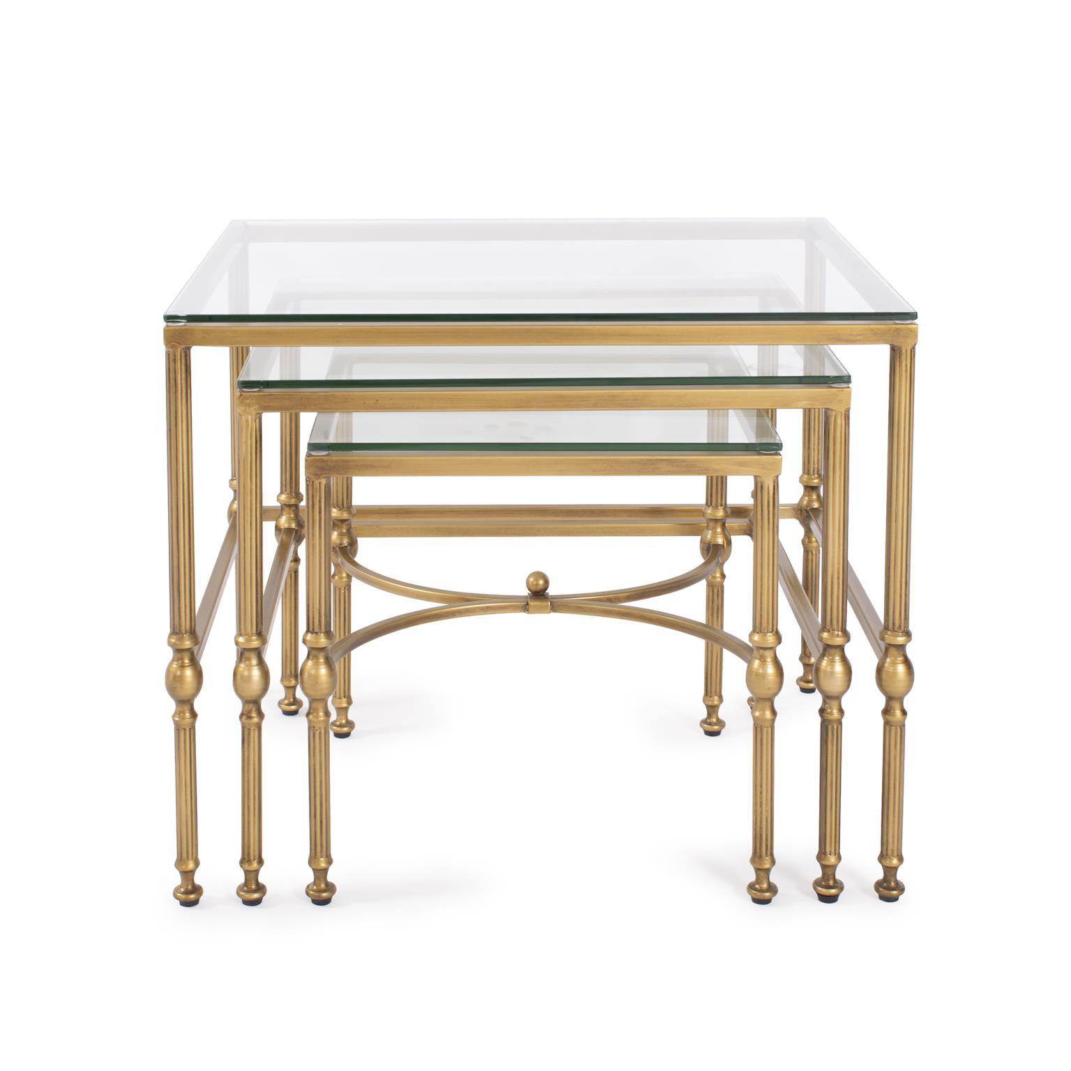 Howard Elliott Bonnifait Antique Gold Nesting Tables | Perigold