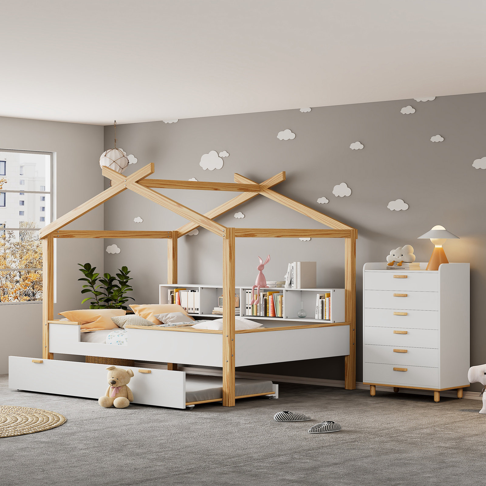 red chair Platform Bed Platform Storage Bed | Wayfair