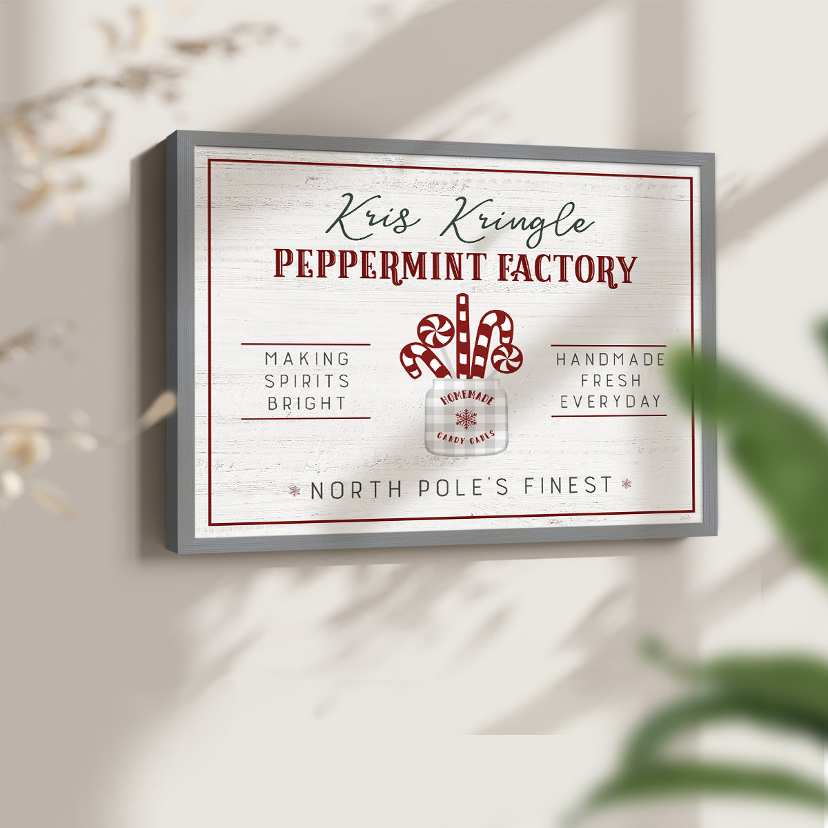 Winston Porter Peppermint Factory -Framed Print - Restickable | Wayfair