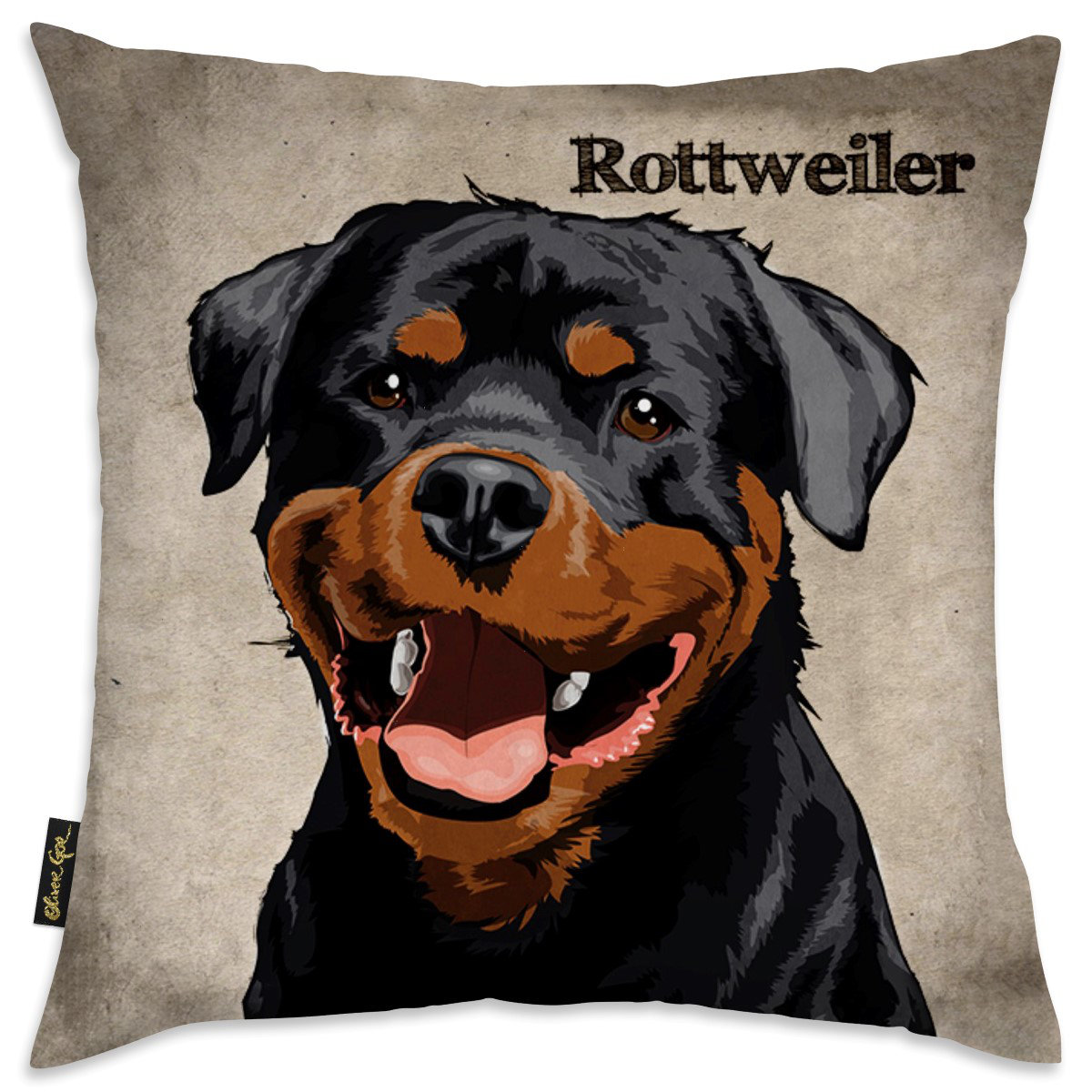 Art Remedy Rottweiler Throw Pillow | Wayfair