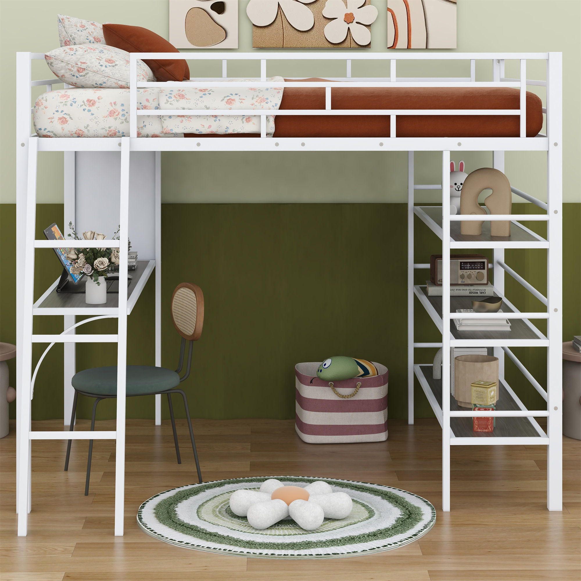 Isabelle & Max™ Alexiya Kids Full Loft Bed | Wayfair