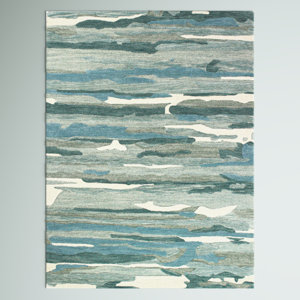 Mercury Row® Sevan Wool Abstract Rug & Reviews | Wayfair