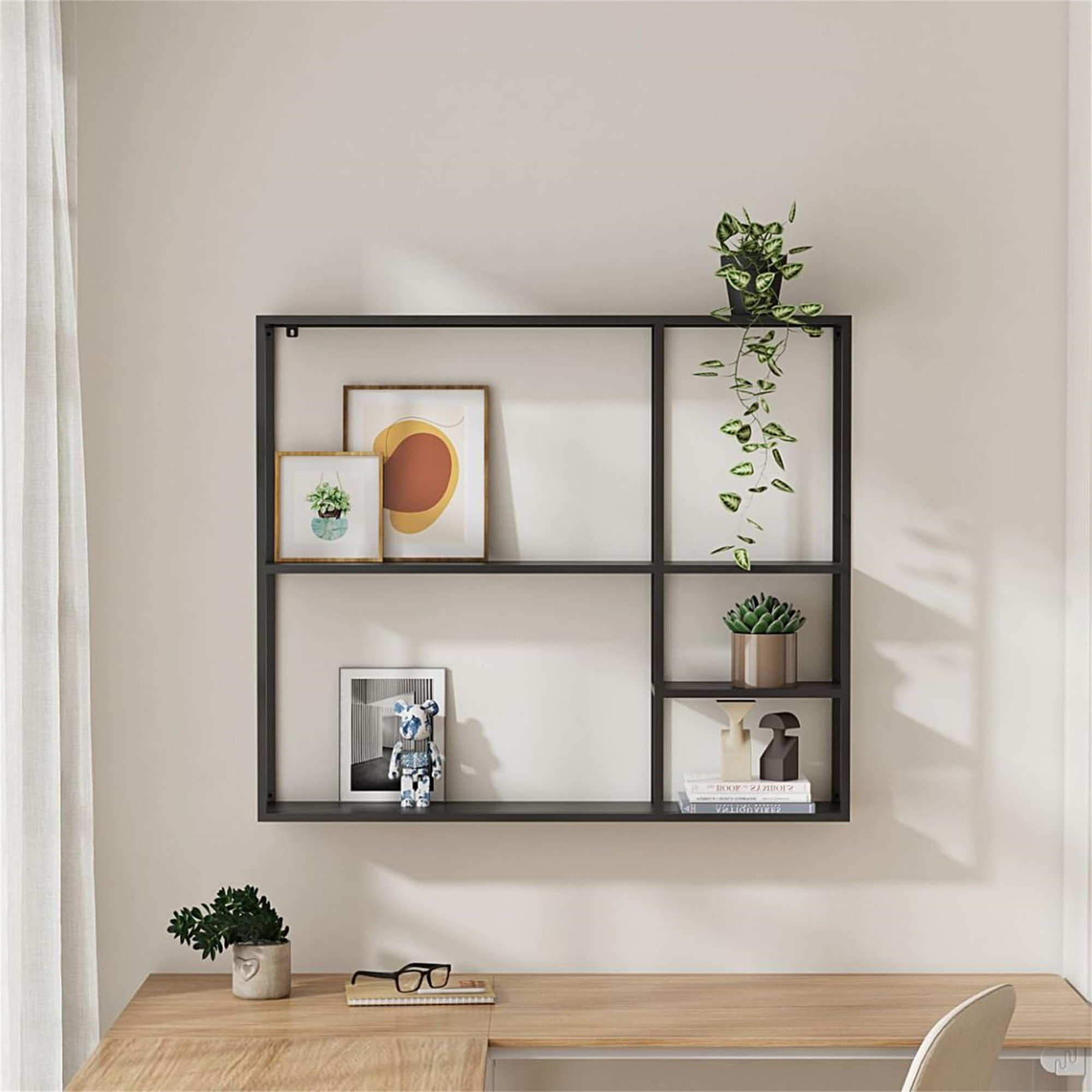 Ebern Designs Modern Style Wall Mounted Display Rack | Wayfair.co.uk