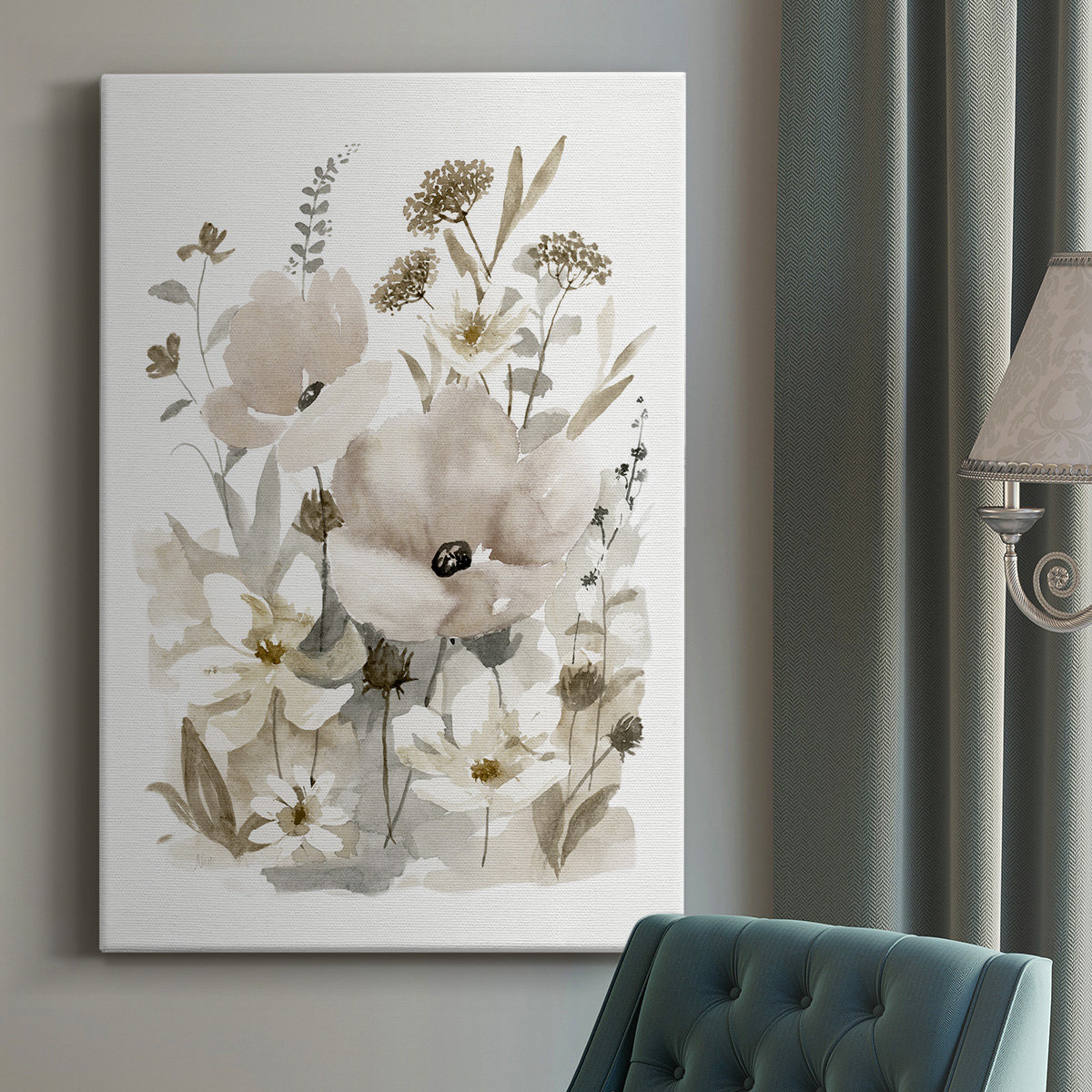 Red Barrel Studio® Neutral Nature II Premium Gallery Wrapped Canvas ...