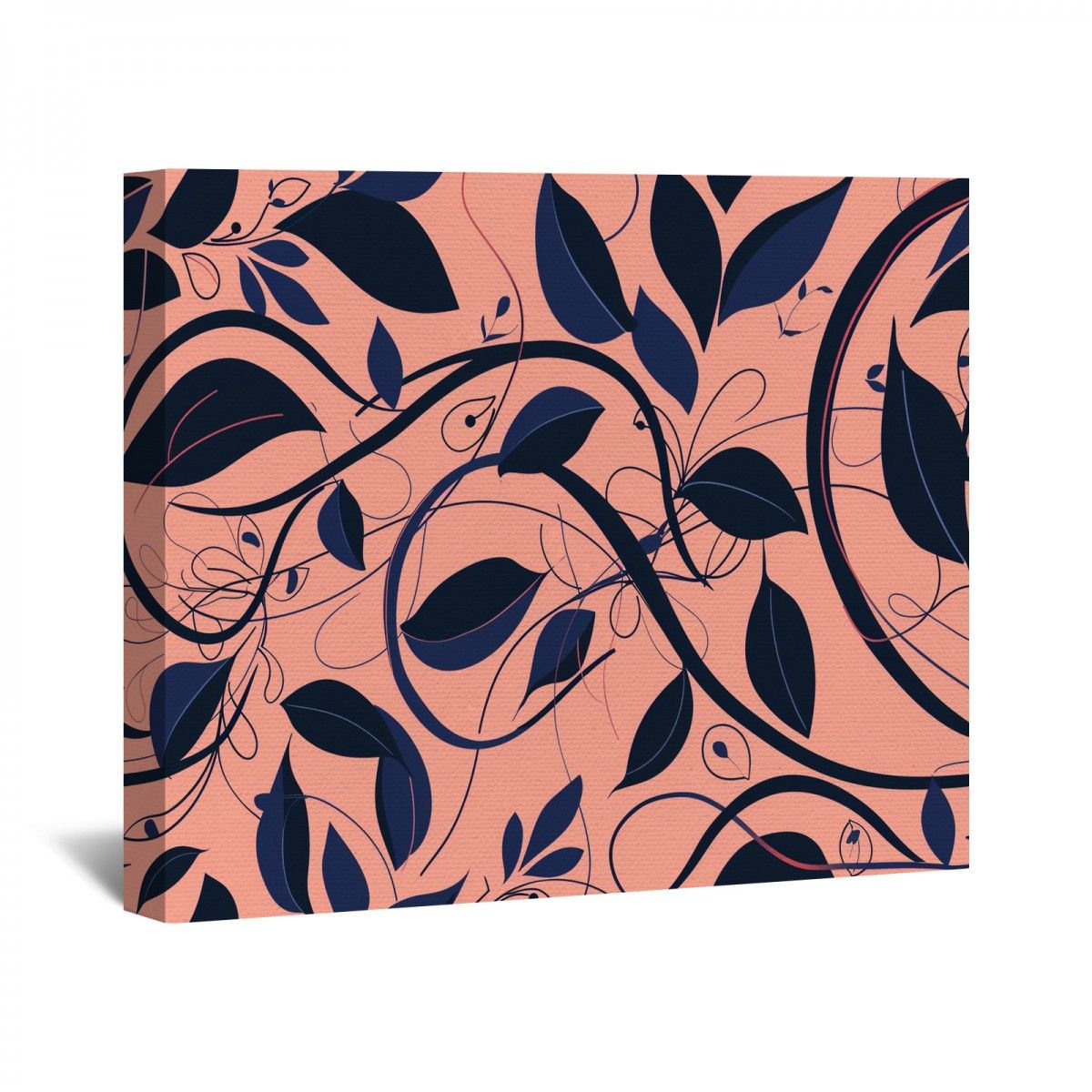 Red Barrel Studio® Floral swirls Canvas Wrap - Artwork Wall Decor ...