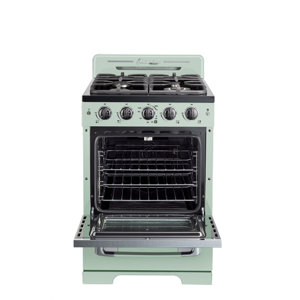 Unique Classic Retro 24" 4 burner 2.9 cu. ft. Freestanding Gas Range ...