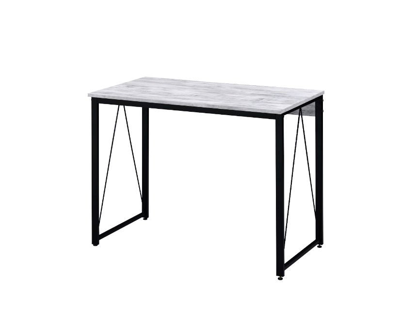 Ebern Designs Writing Desk, Wooden Table With V-Shaped Accent | Wayfair