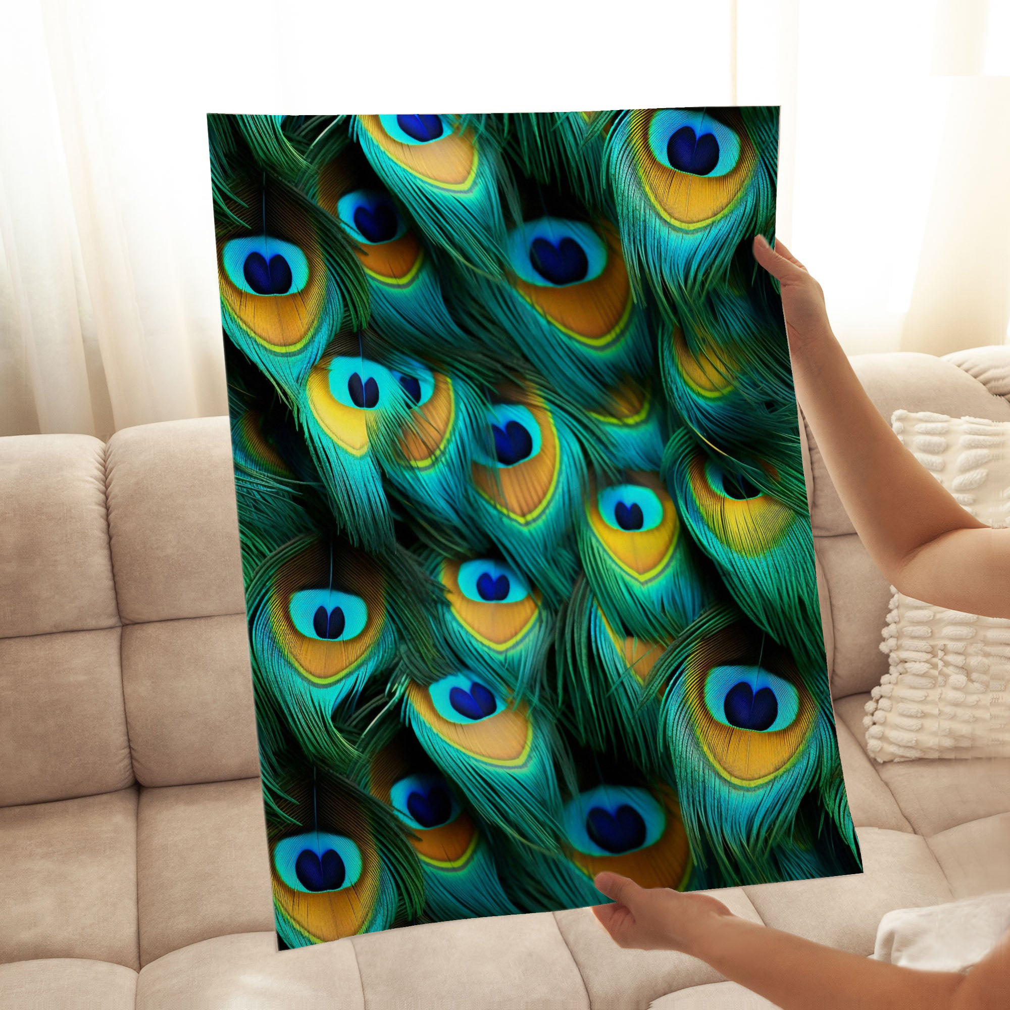 Winston Porter Animals Peacock Pattern XII Modern Unframed Art Print ...