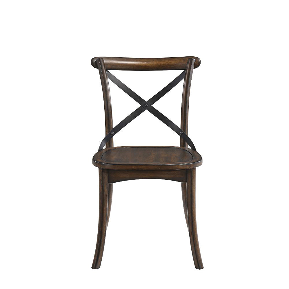 Rosalind Wheeler Atalya Solid Wood Cross Back Side Chair,Dining Chair ...