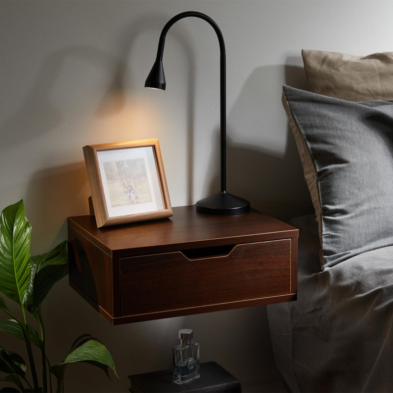 Loon Peak® Floating Shelf With Drawer | Wayfair