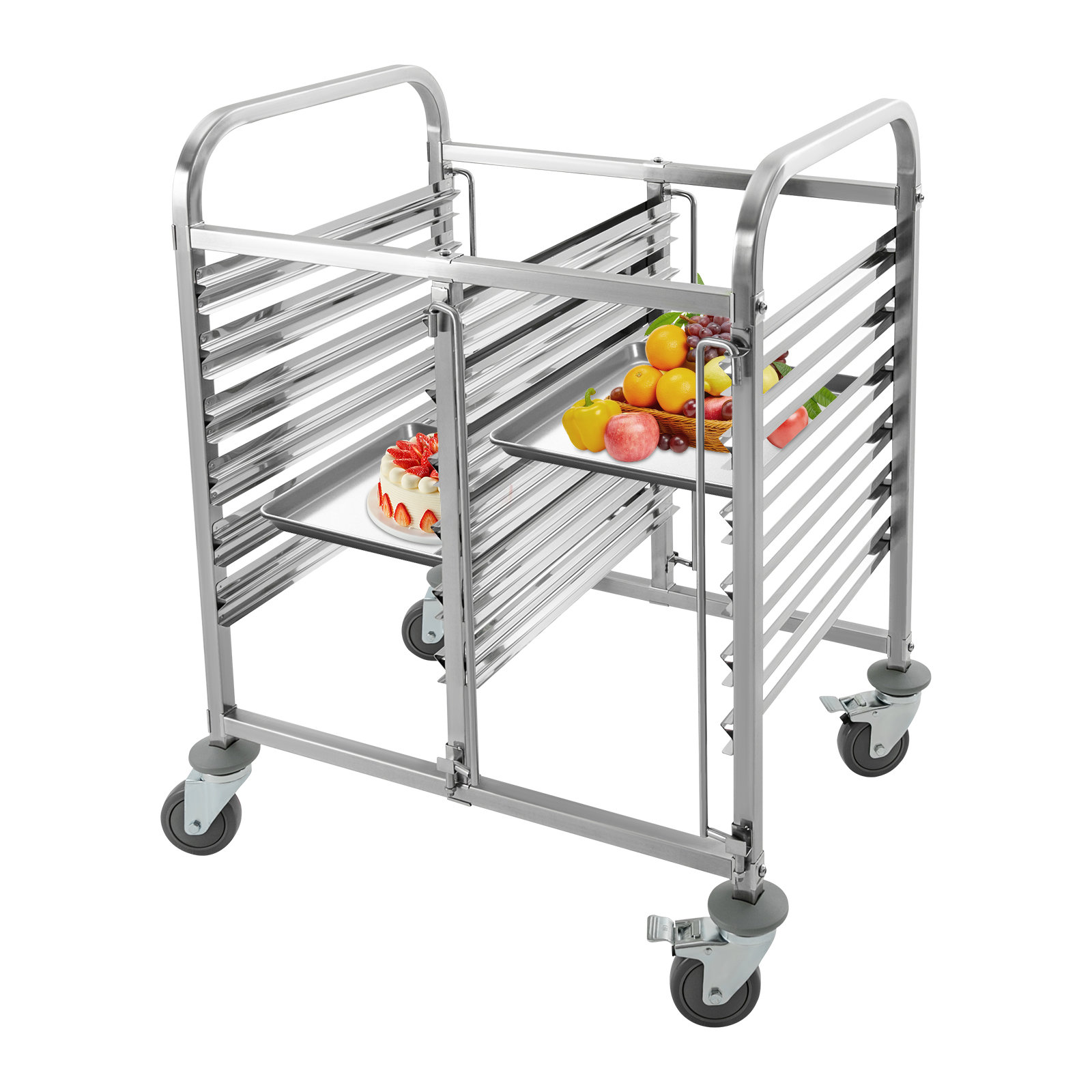 Prep & Savour Deyan Bakery Rack with Wheels | Wayfair