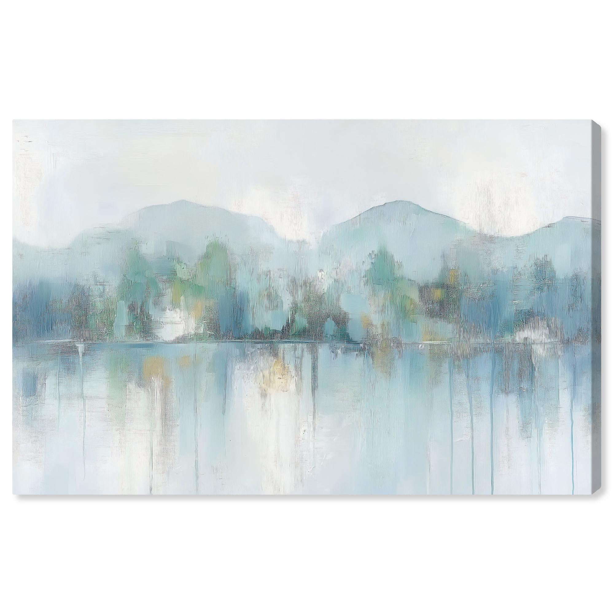 Art Remedy Reflective Blue Calm II Canvas Coastal Abstracts by Art ...