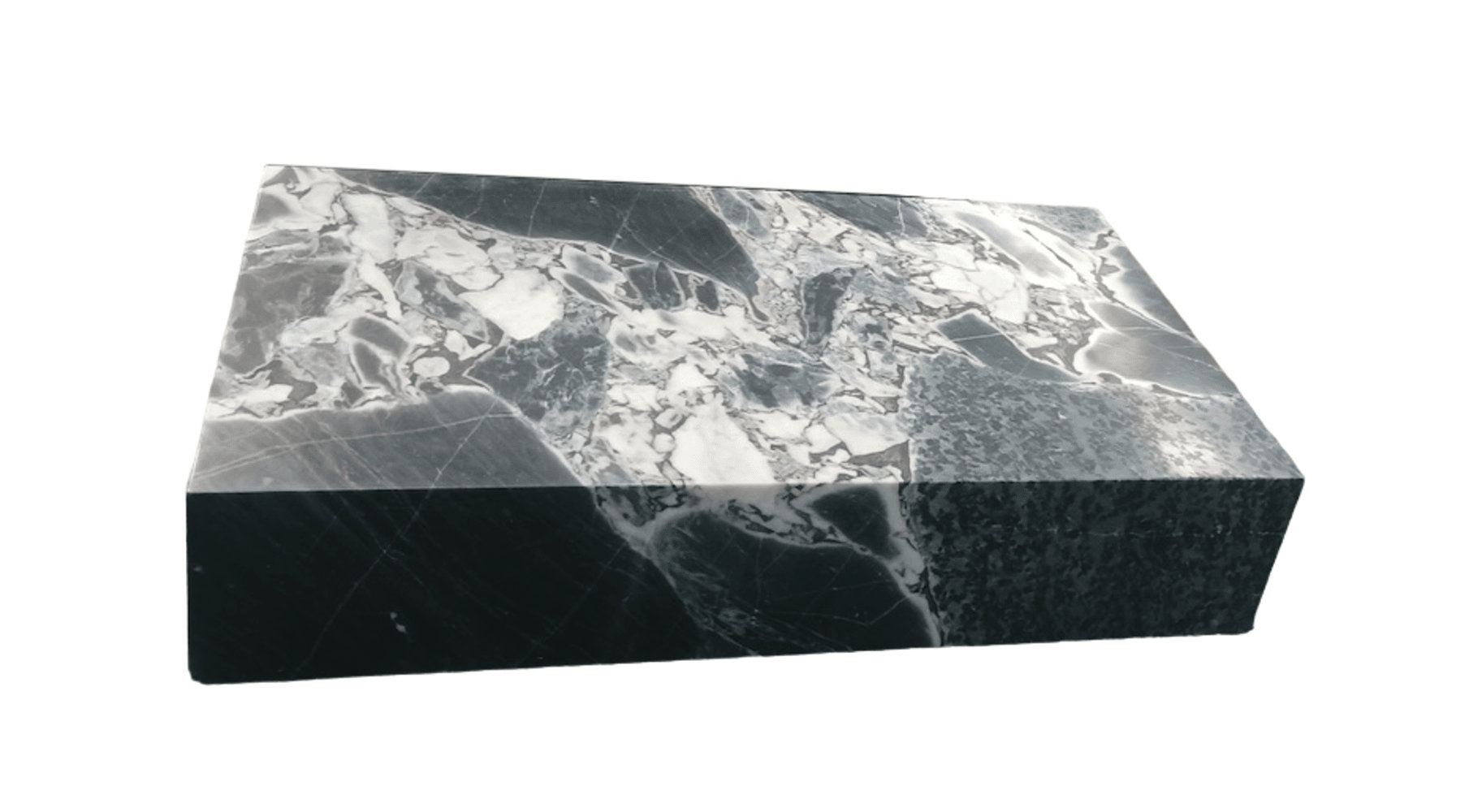 Orren Ellis Emrie Genuine Marble Block Coffee Table - Galaxy Marble ...