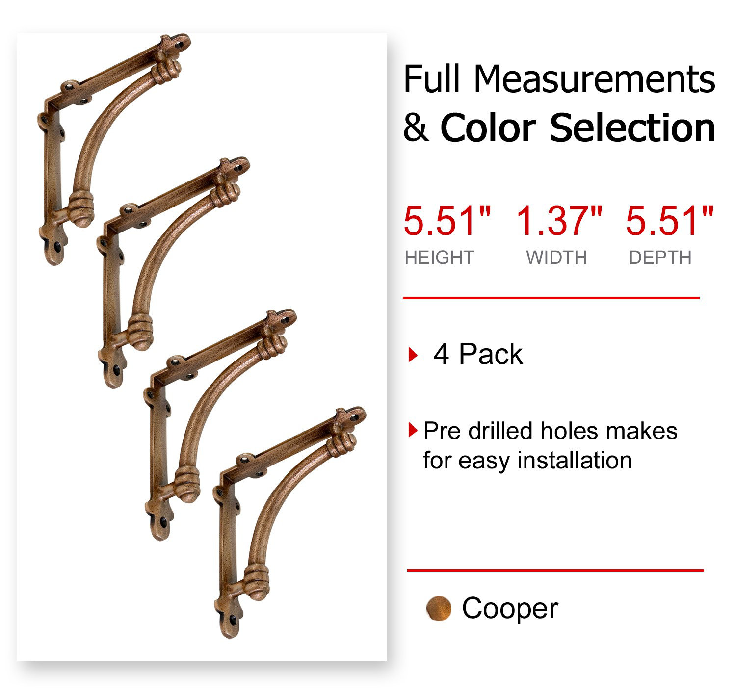 NACH Half Round Shelf Bracket | Wayfair