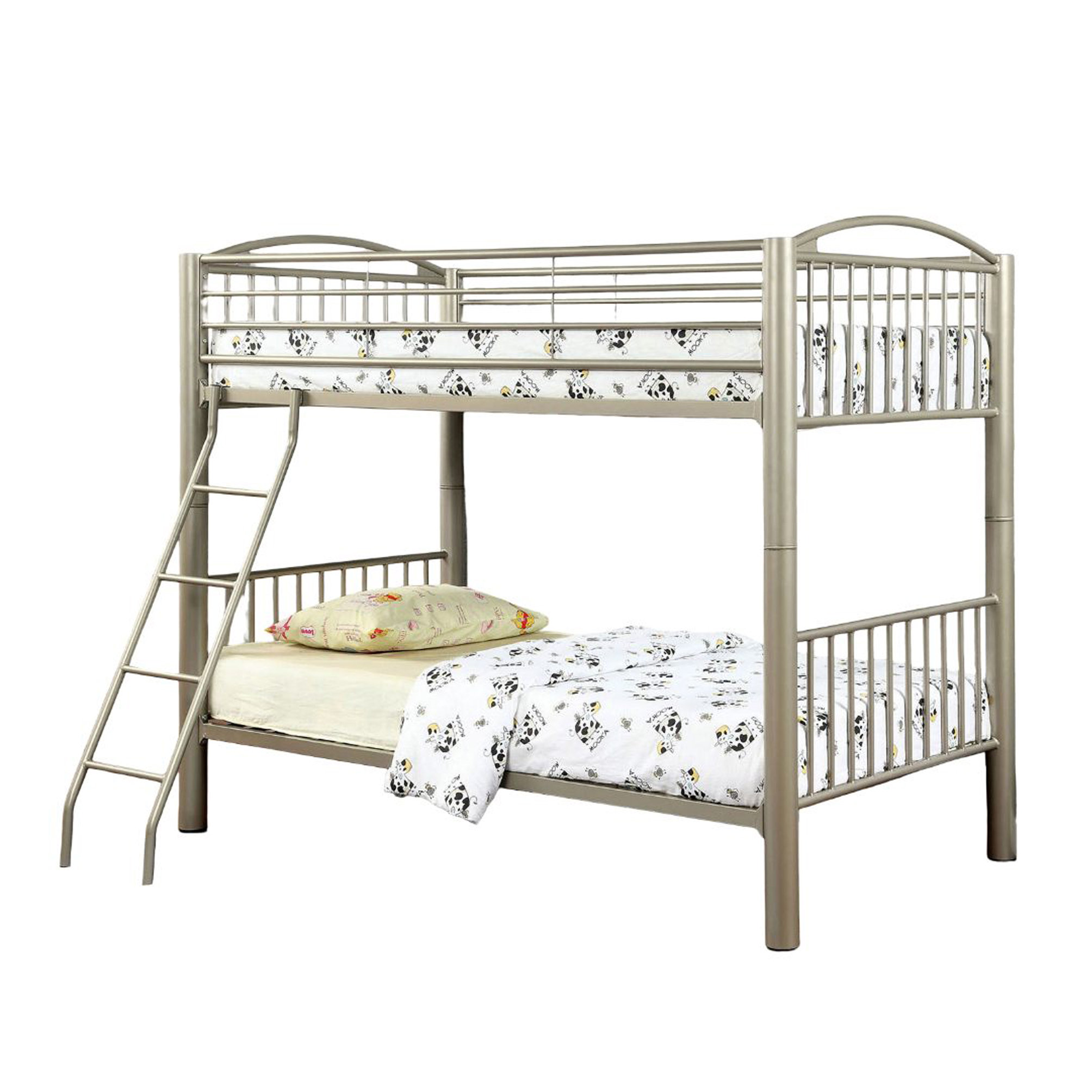Latitude Run® Contemporary Style Metal Structure Bunk Bed Movable ...