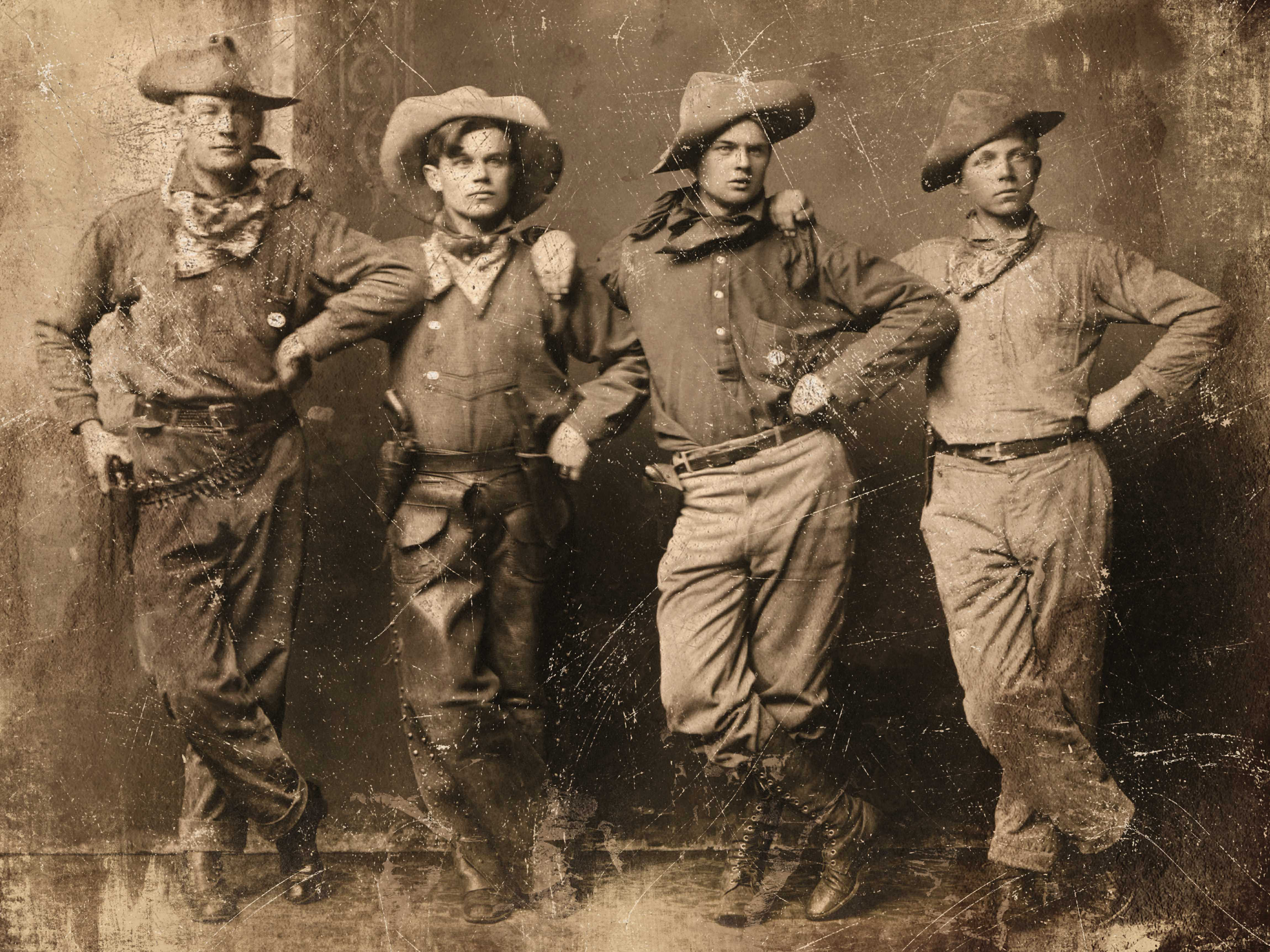 Winston Porter Vintage Cowboys - Wrapped Canvas Graphic Art | Wayfair