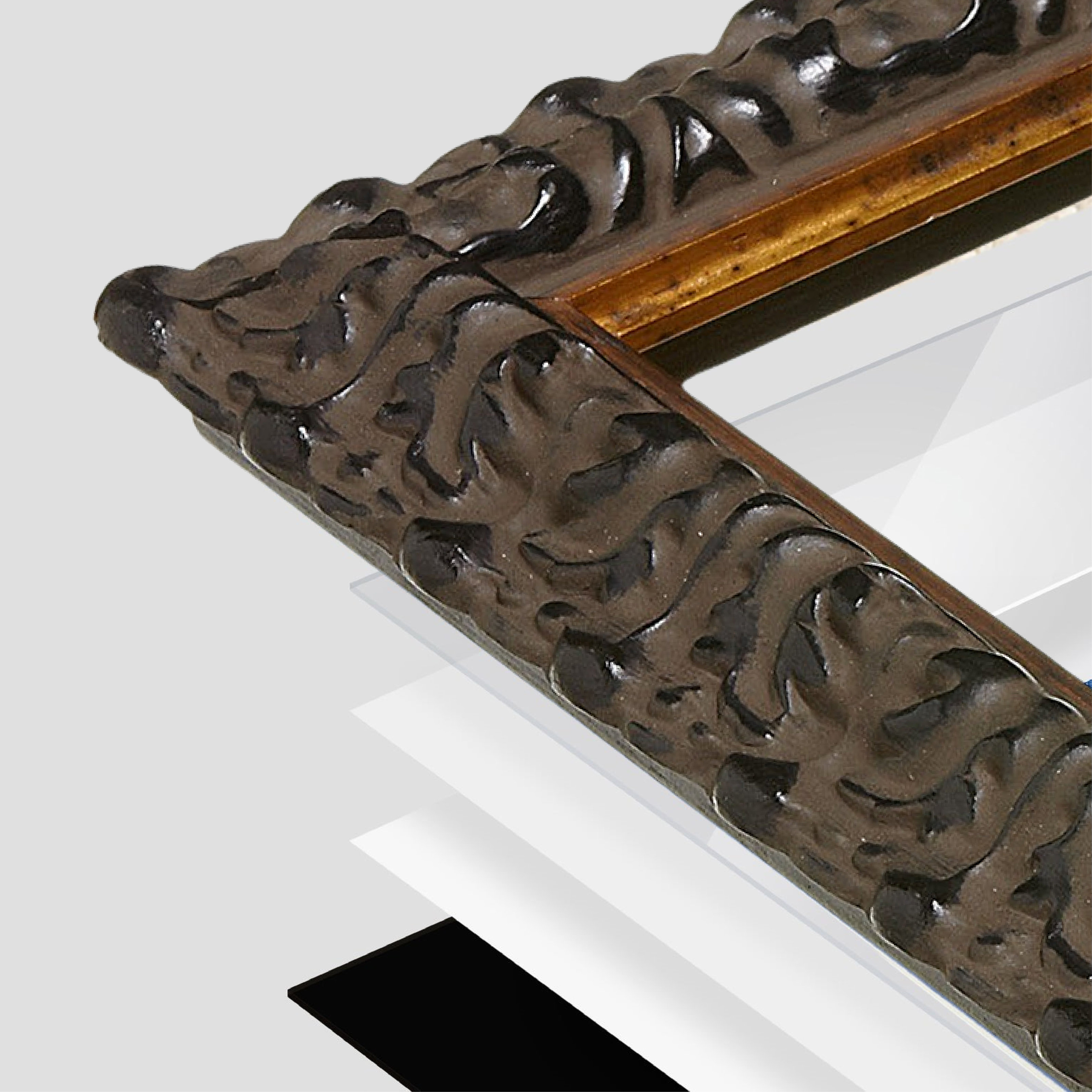 Frametolia Golden Age Vintage Wall Frame - 1-1/2" Width - Wide Mat ...