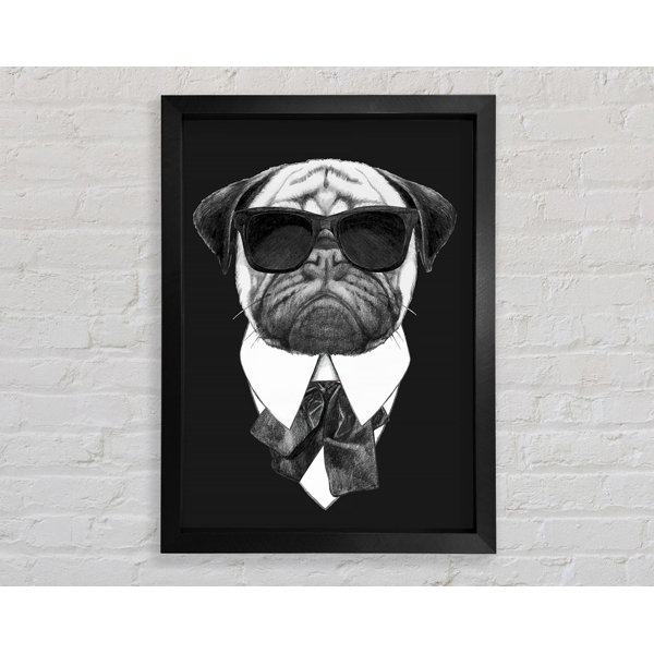 Bright Star Mafia Pug Dog - Single Picture Frame Art Prints | Wayfair.co.uk