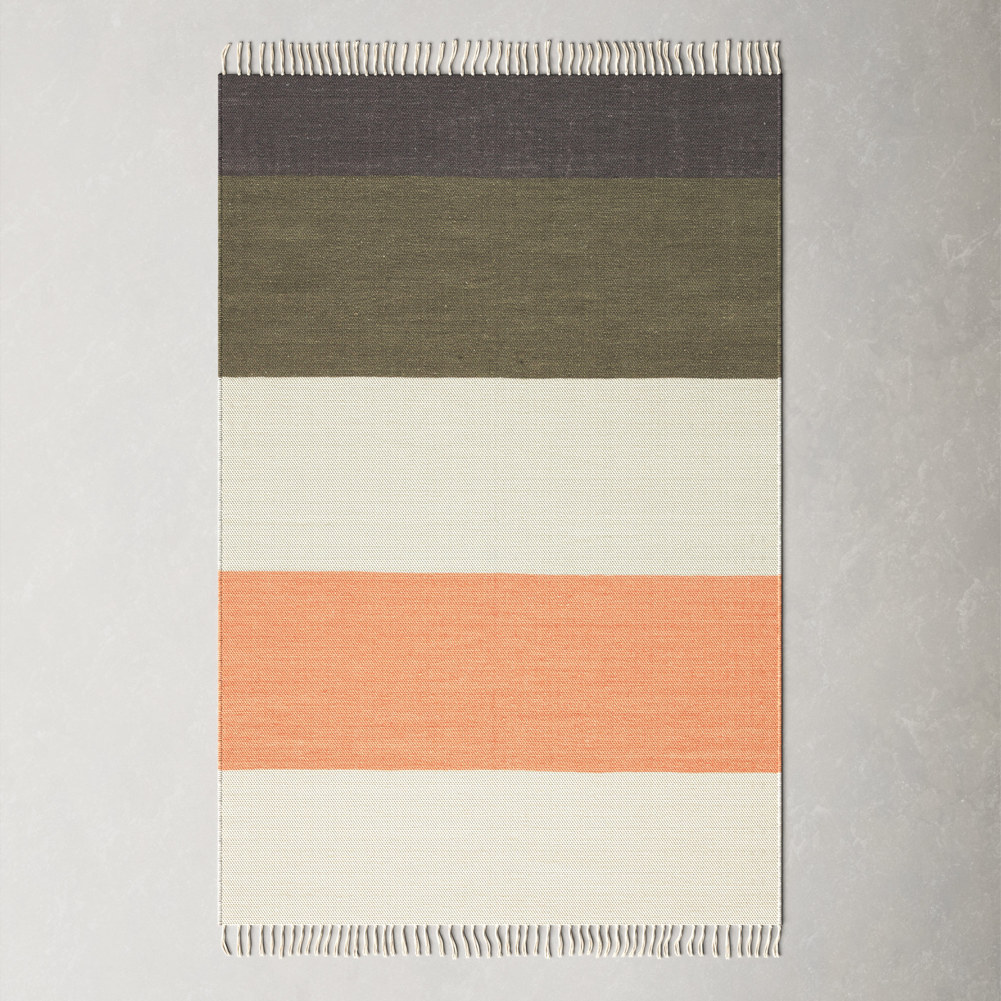 AllModern Avalyn Flatweave Striped Indoor/Outdoor Rug & Reviews | Wayfair