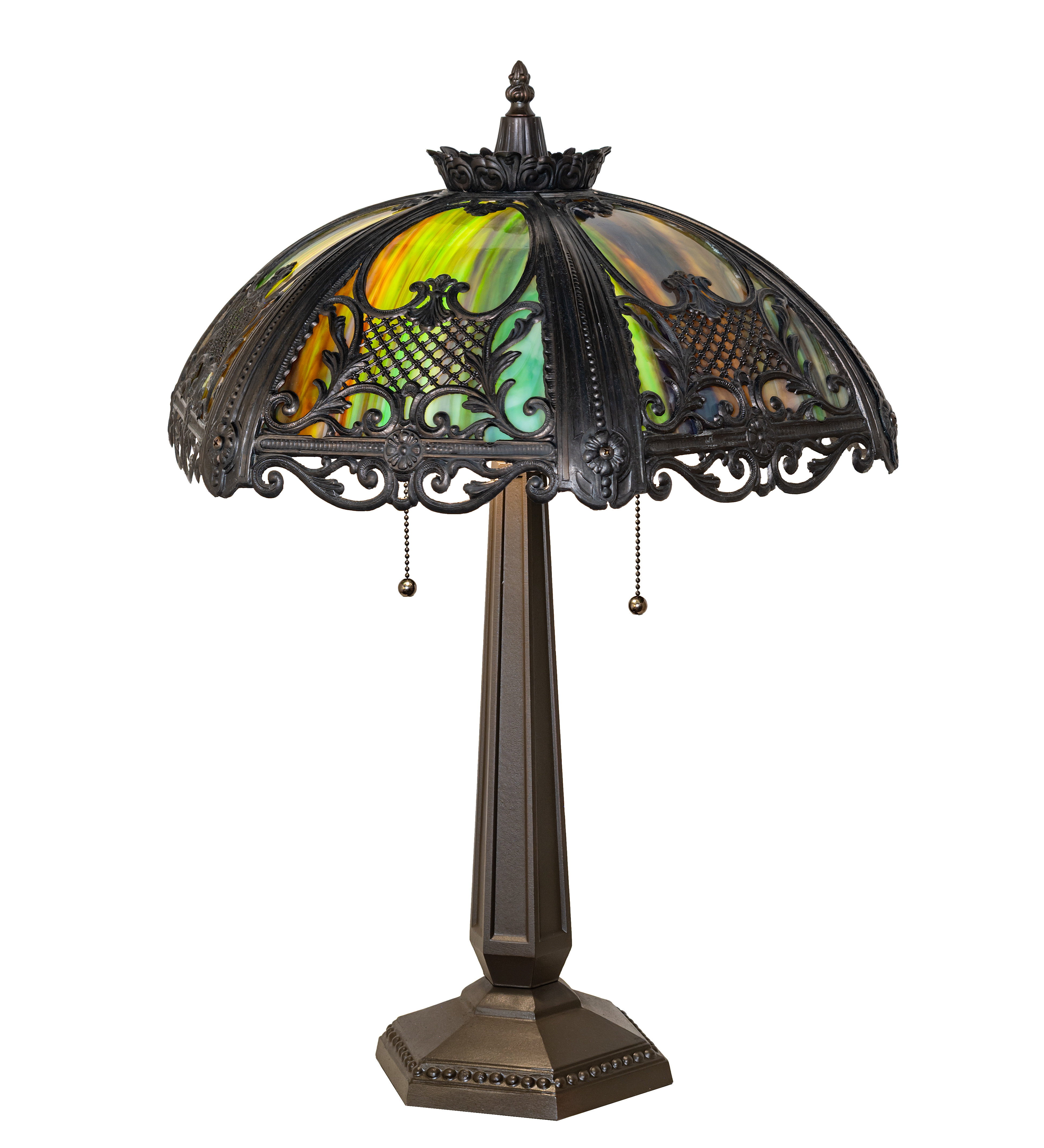 Bloomsbury Market 25" High Lattice Filigree Table Lamp | Wayfair