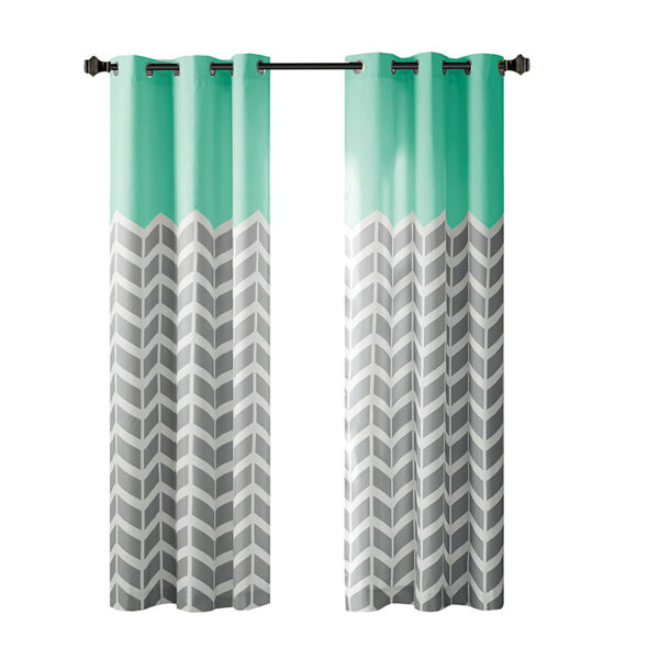 Hokku Designs Tiniqua Polyester Semi Sheer Curtain Panel Pair | Wayfair