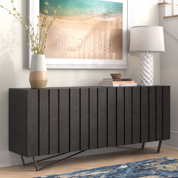 AllModern Anoka Solid Wood Top Metal Base Dining Table & Reviews | Wayfair