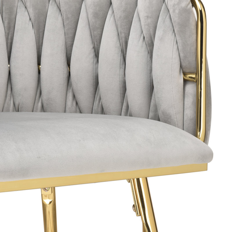 Everly Quinn Kristyn Upholstered 25.6'' Counter Stool With Metal Frame ...