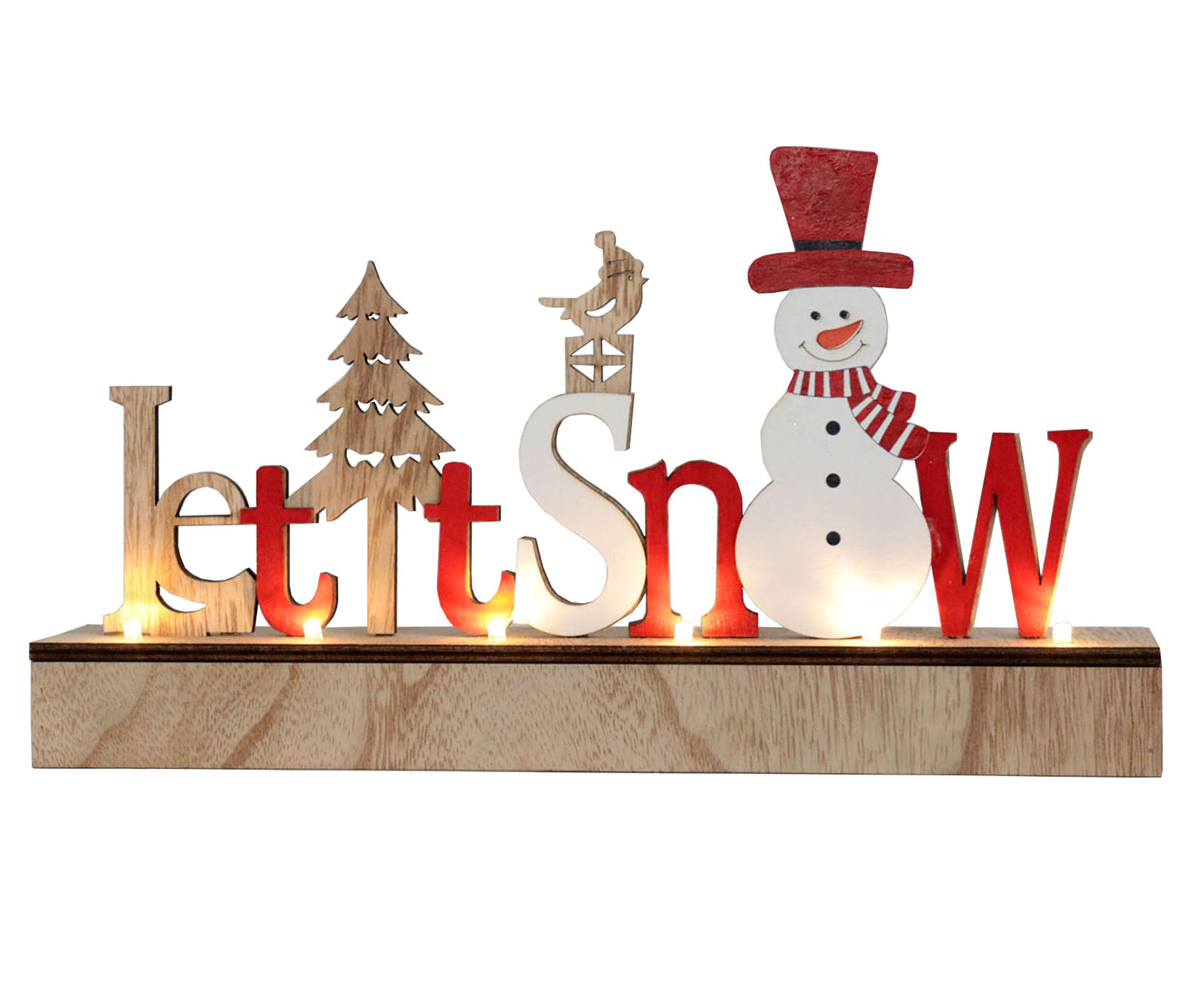 The Holiday Aisle® 12" Let it Snow LED & Reviews | Wayfair