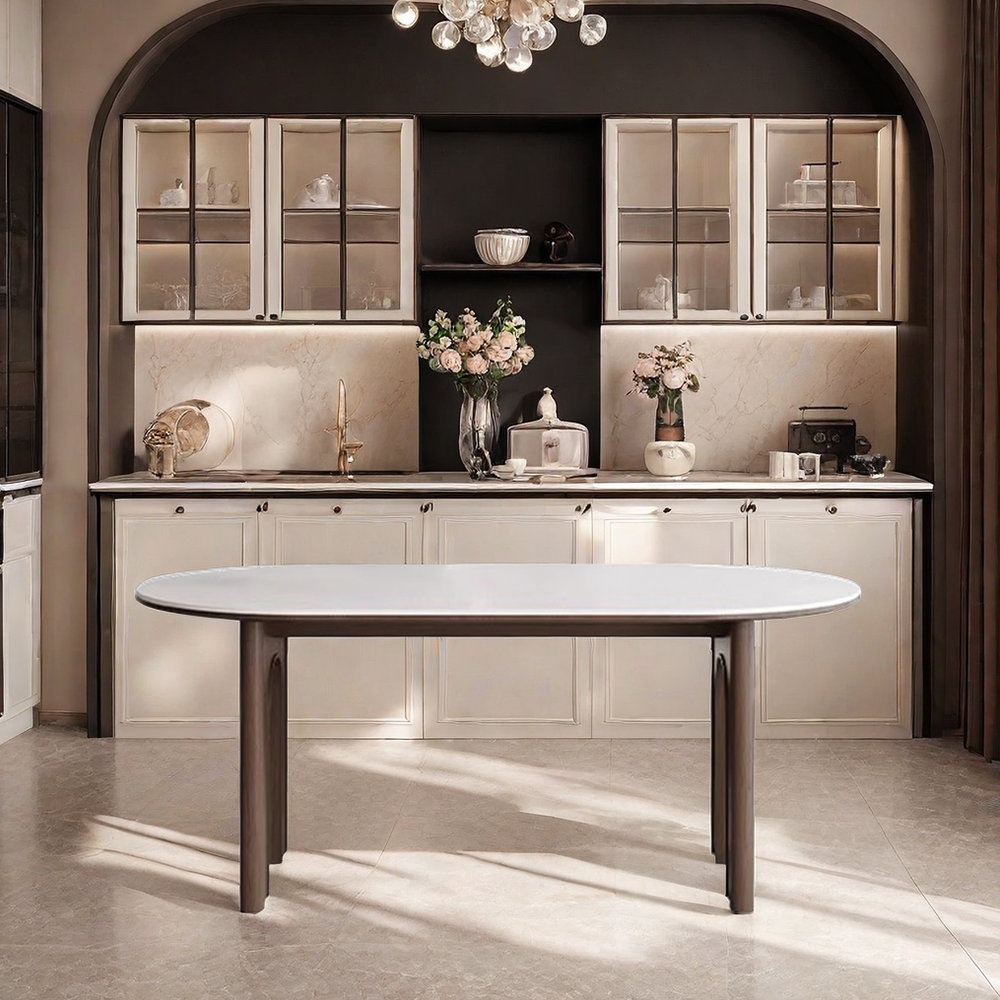 Latitude Run® Ahlayah Oval Dining Table | Wayfair