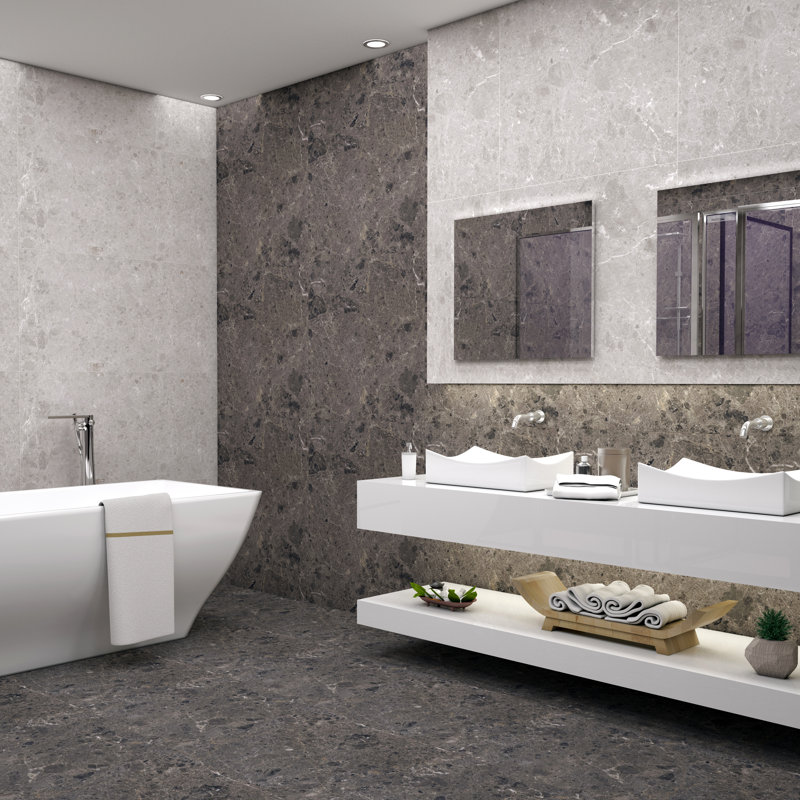 Mirrella Terrazzo 24" x 47" Porcelain Wall & Floor Tile | Wayfair