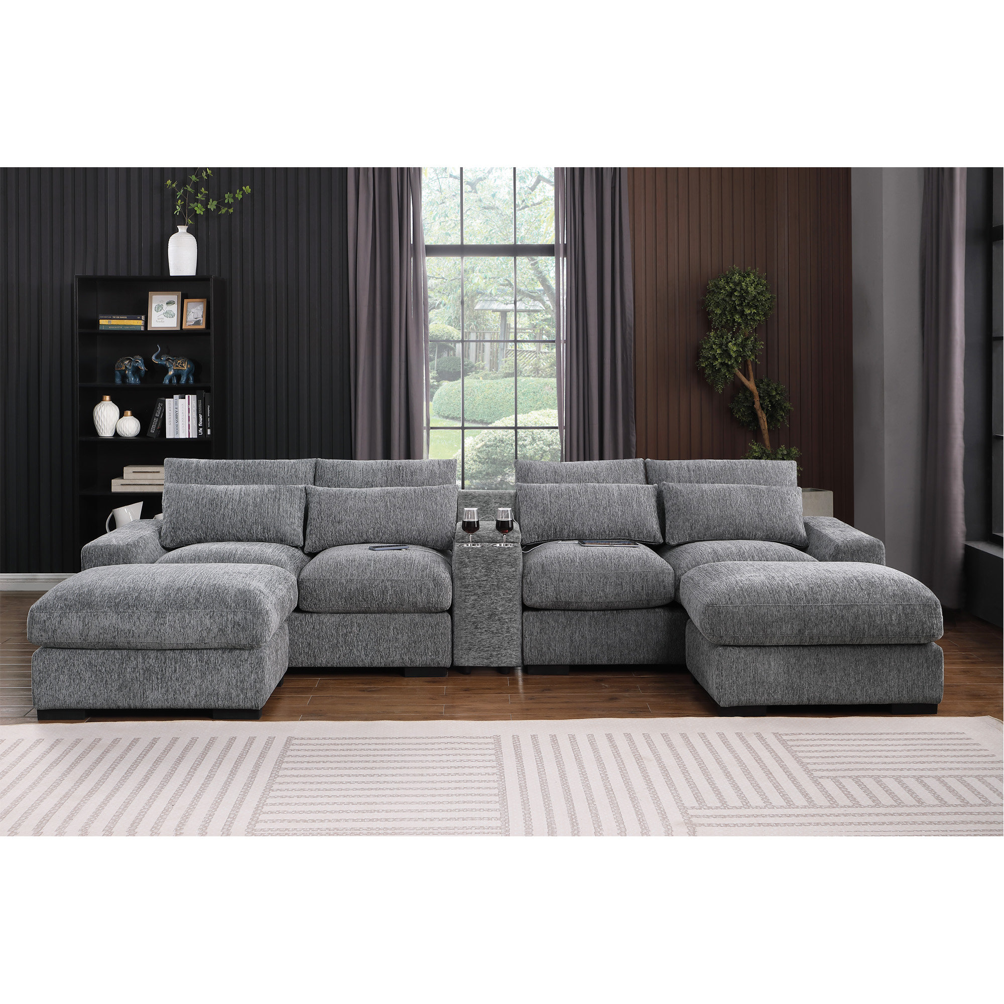 Latitude Run® Nyeisha Piece Upholstered Sofa & Chaise | Wayfair